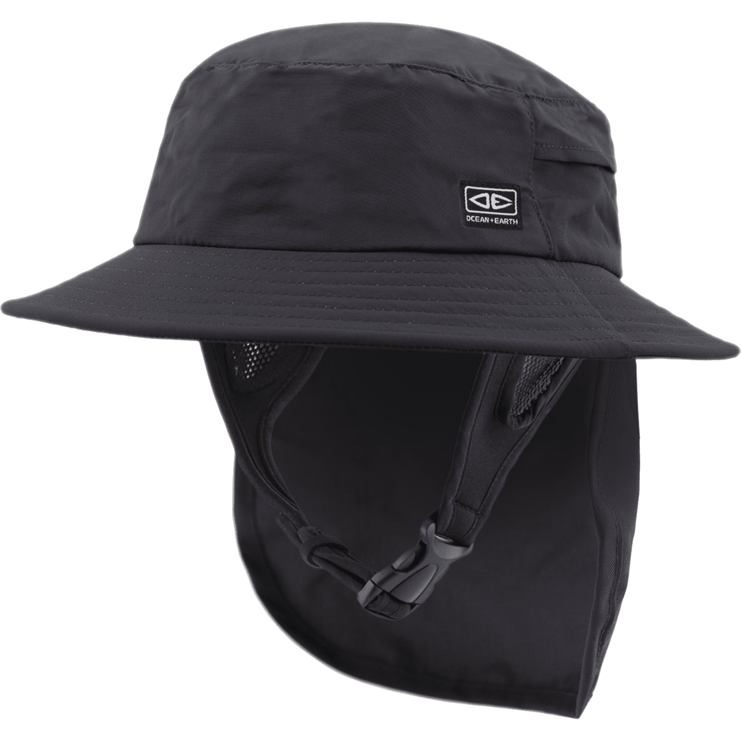 Ocean & Earth Indo Stiff Peak Surf Sun Hat UPF50+, Large, Black ...