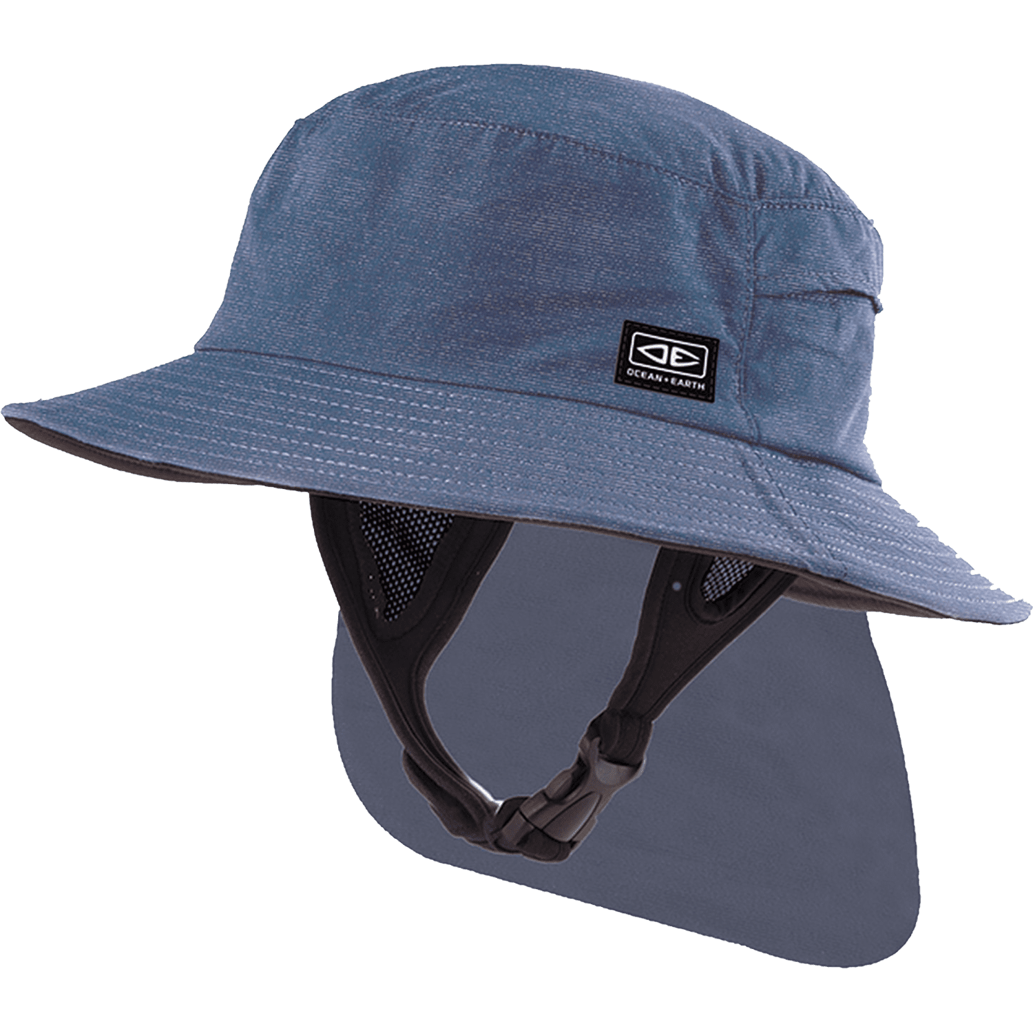 Ocean & Earth Indo Stiff Peak Surf Sun Hat UPF50+, Large, Blue Marle ...
