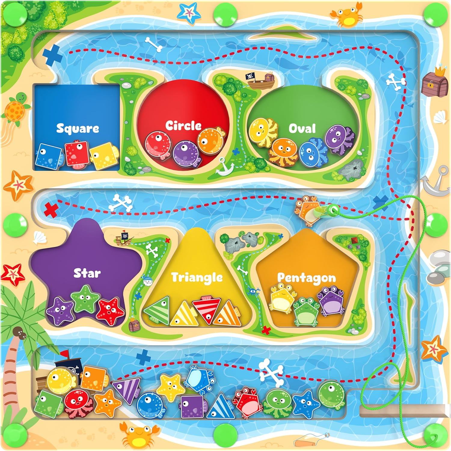 Ocean Emotions Seashells, Ocean Animals Figures, Seaside Game, Sand ...