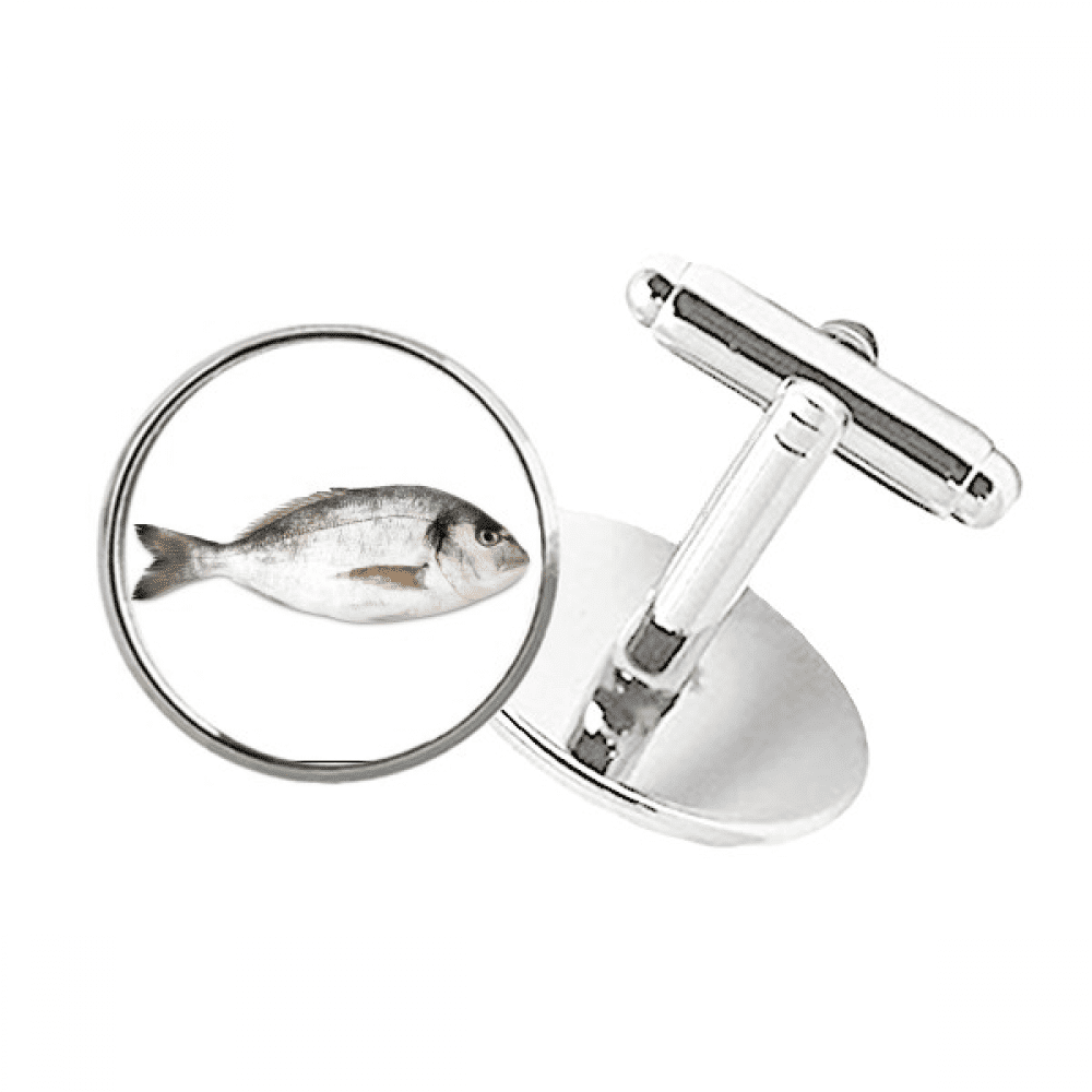 Ocean Fish Activity Food Red Round Button Cuff Clip Stud Cufflinks - Walmart.com