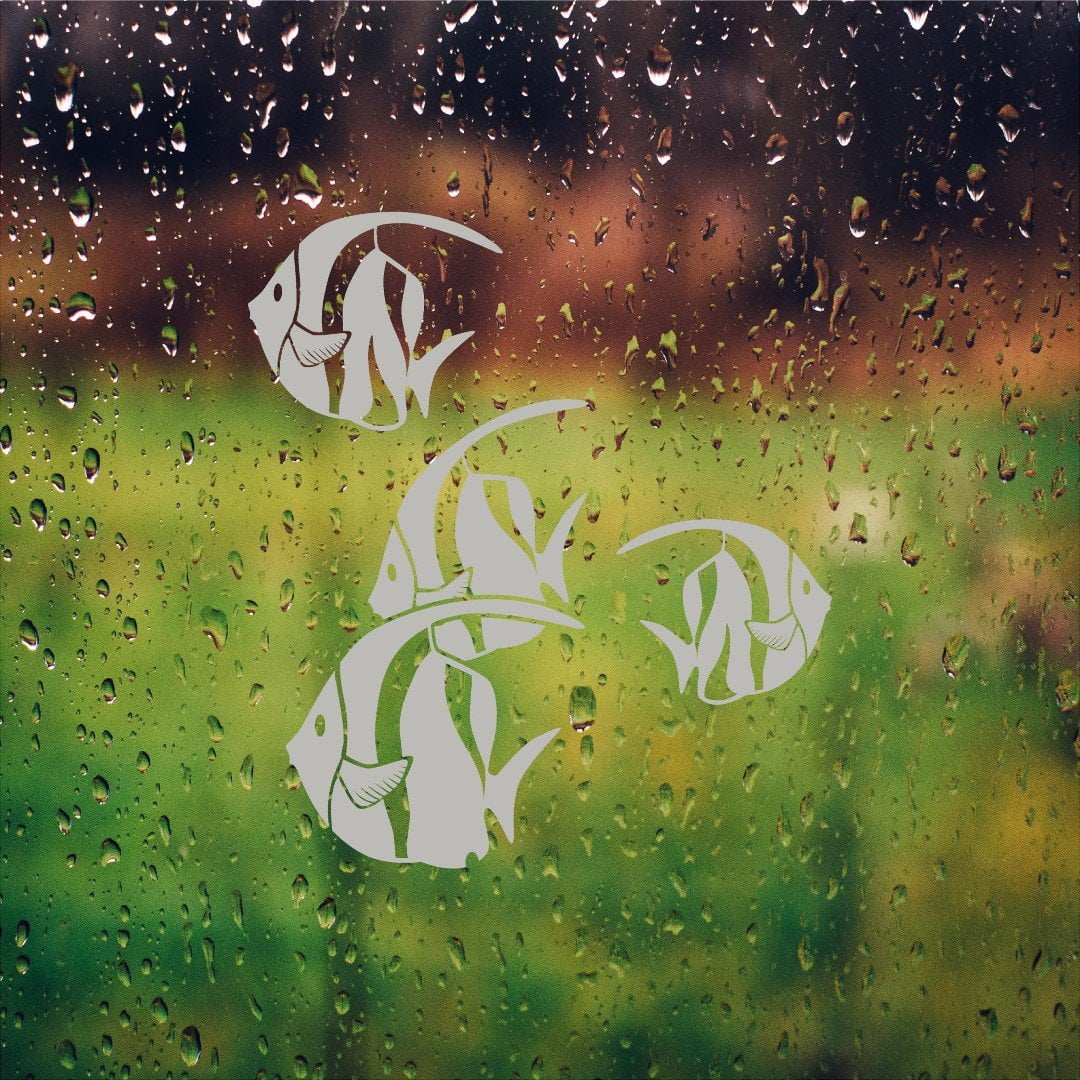 Ocean Fish Etched Glass Decals Vinyl Shower Door Window - Walmart.com