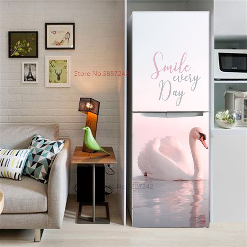 Ocean Fish Fridge Stickers 3D Refrigerator Wallpaper Vinyl Film Self ...