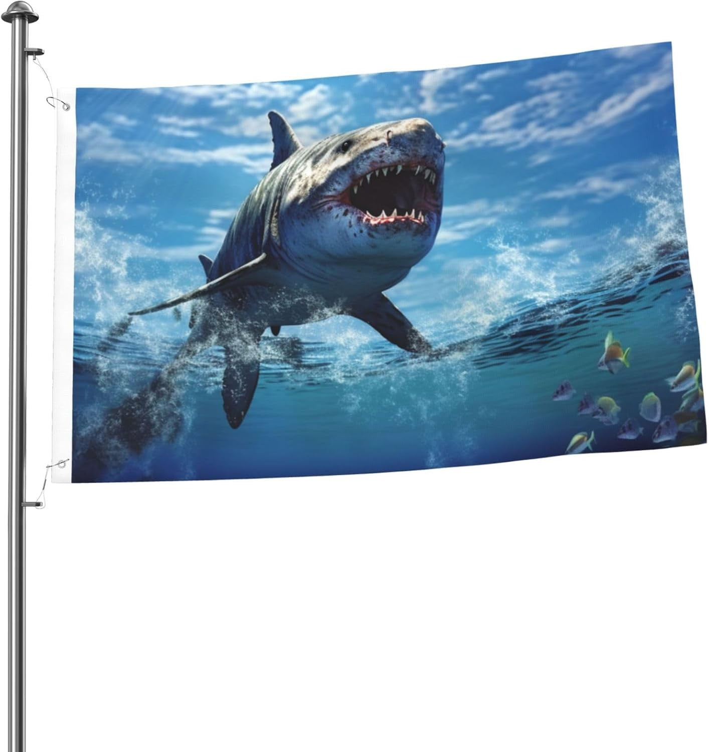 Ocean Fish Garden Flags Holiday Banner with Brass Grommets Large ...