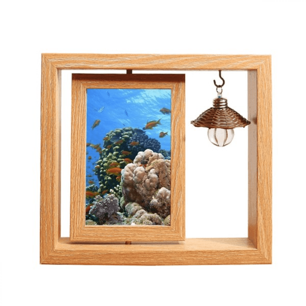 Ocean Fish Science Nature Picture Wooden Rotating Picture Photo Frame ...