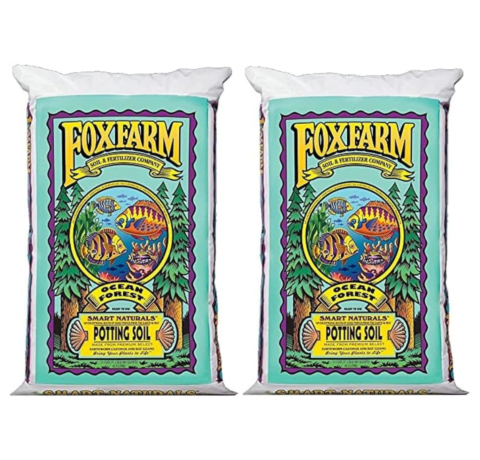 Ocean Forest Potting Soil, 1.5cu ft (Pack of 2) - Light, Aerated ...