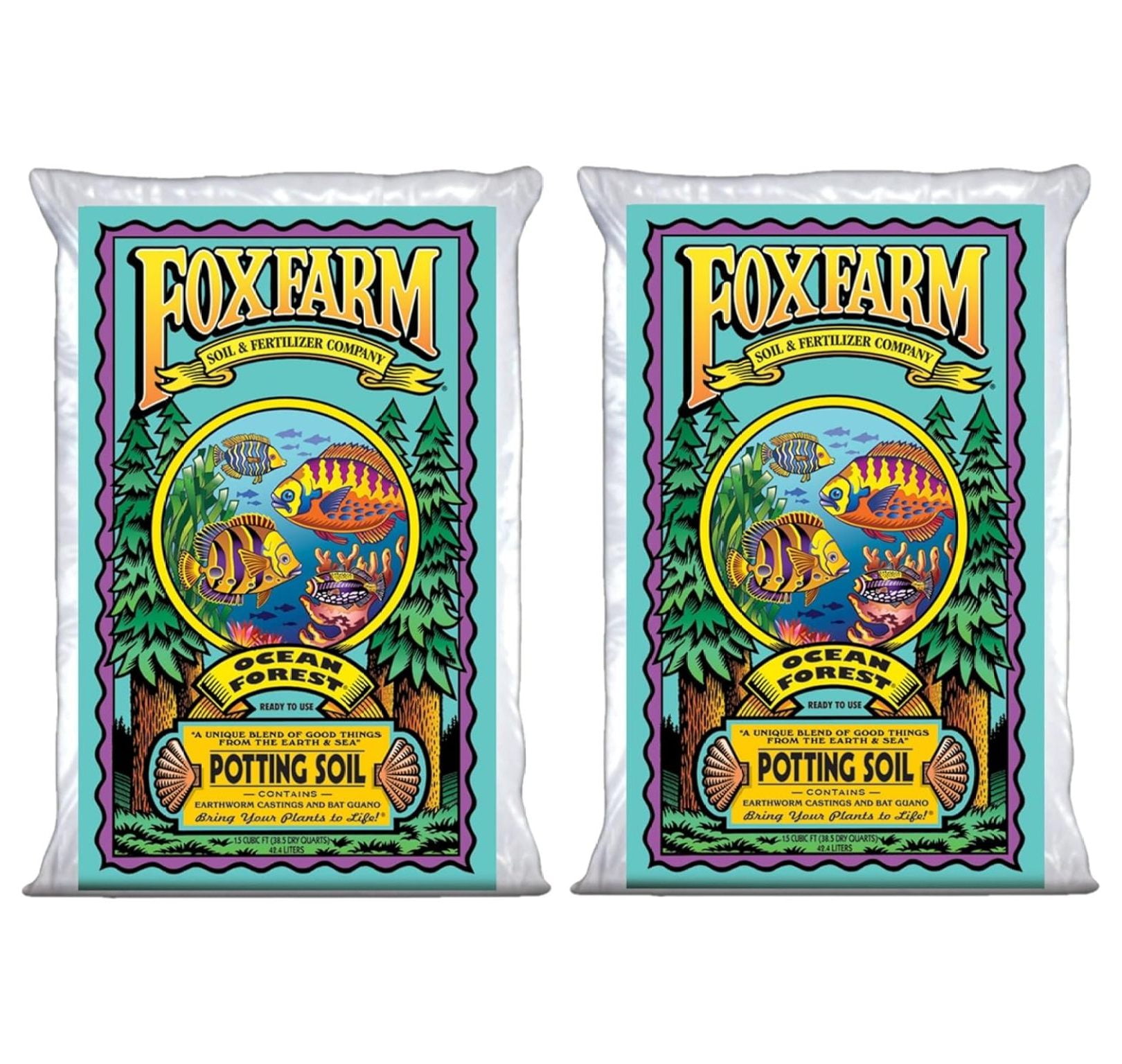 Ocean Forest Potting Soil, 1.5cu ft (Pack of 2) - Light, Aerated ...