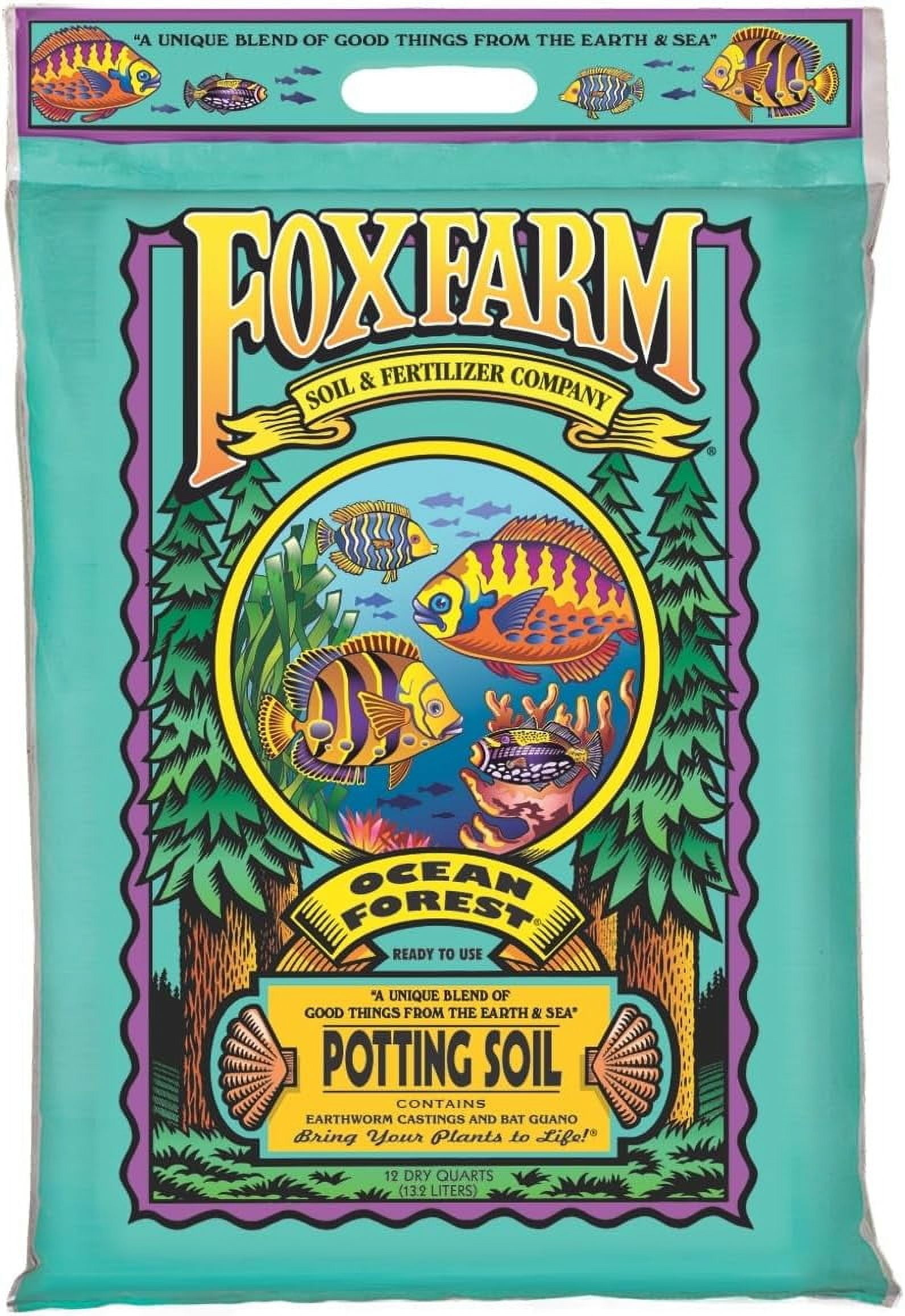 Ocean Forest Potting Soil, Aerated Texture, Designed for All Container ...