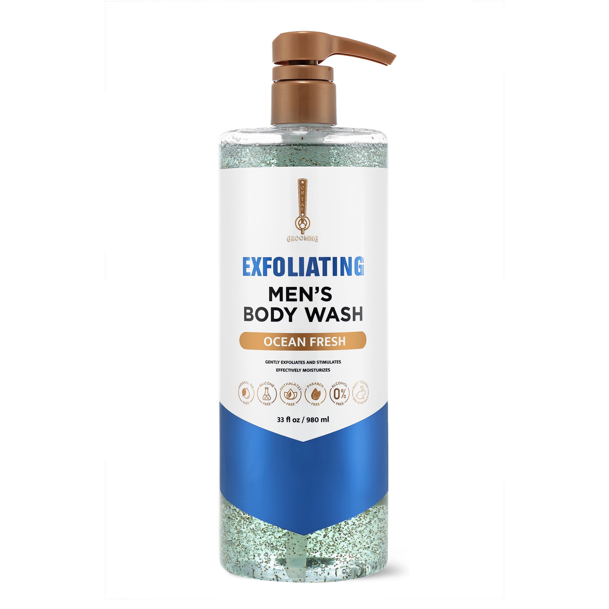 On Tap Grooming Ocean Fresh Exfoliating Body Wash - 33 oz - Walmart.com