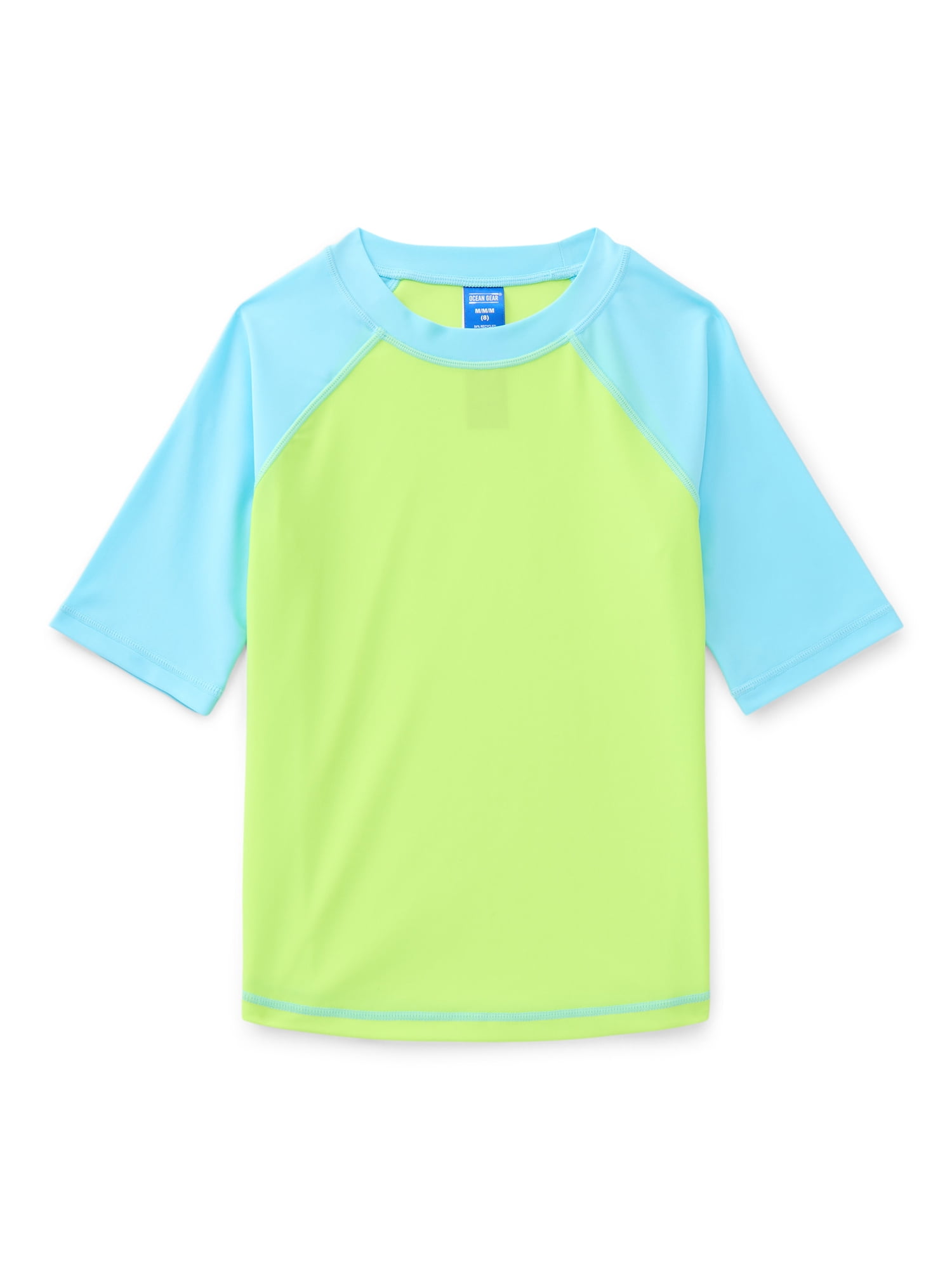 Ocean Gear Boys Rash Guard Swim Top with Short Sleeves, Sizes 4-18 ...