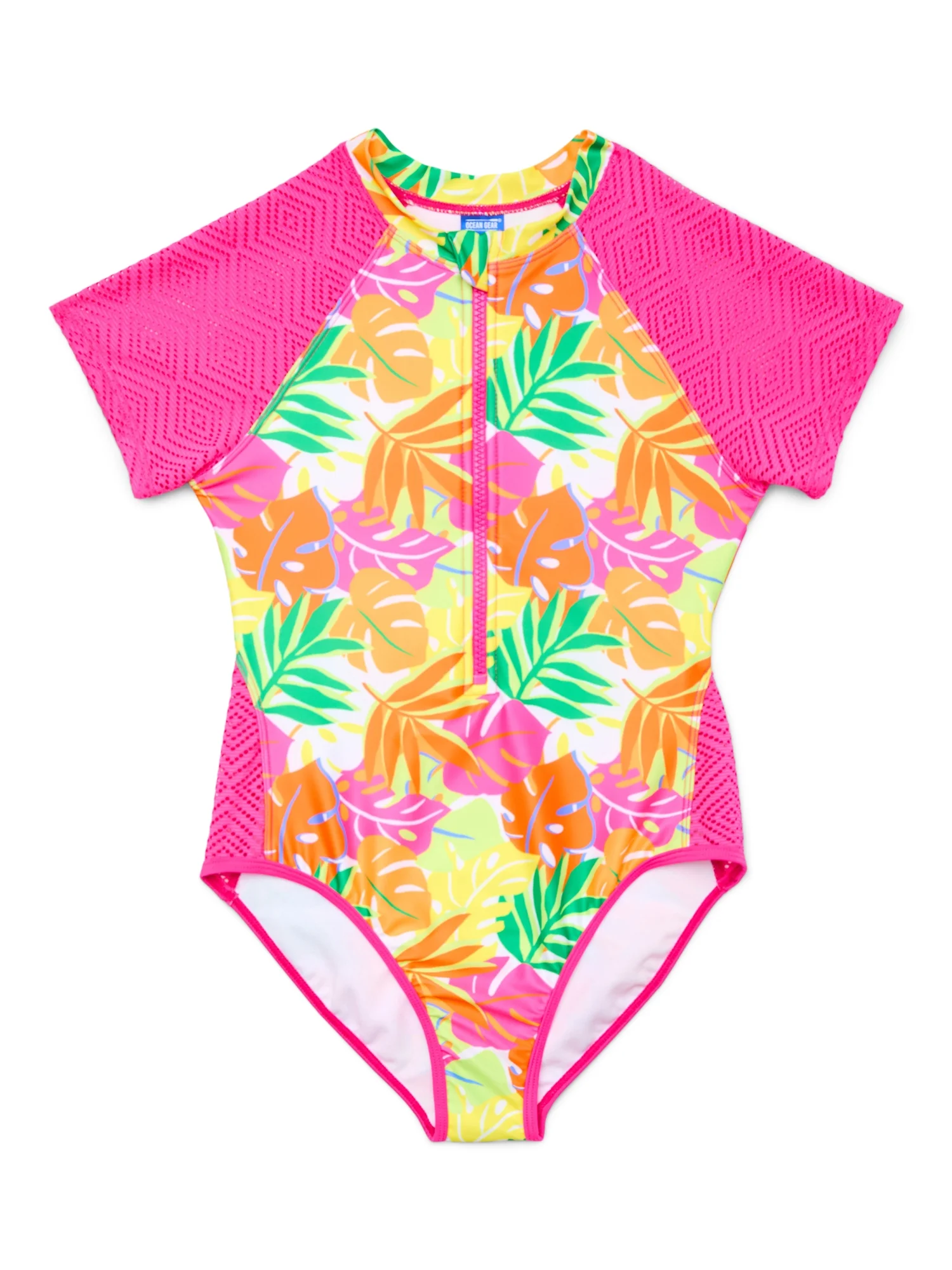 Ocean Gear Girls One Piece Crochet Swimsuit Sizes 4 16