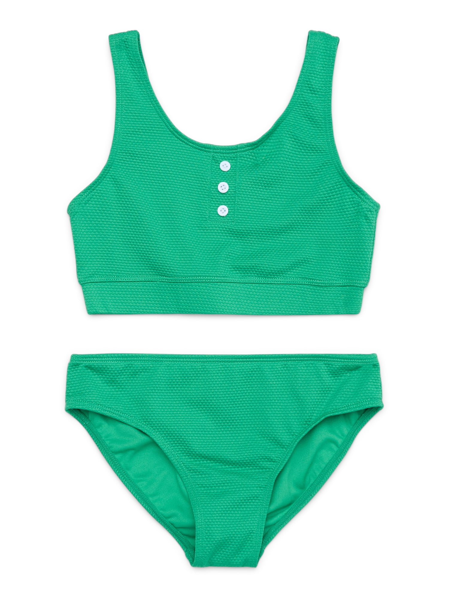 Ocean Gear Girls Henley Two Piece Swim Set Sizes 4 18