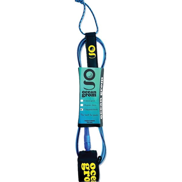 Ocean Grom Tween Clear Blue / Blue Surfboard Leashes - 5' - Walmart.com