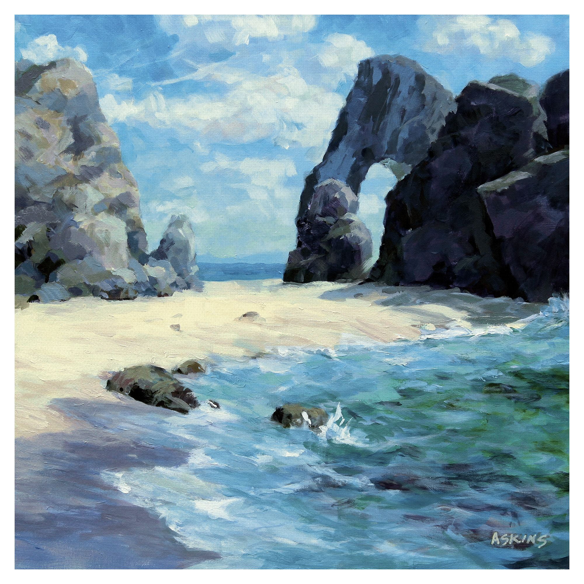 Julian Askins Ocean Inlet Canvas Art Print - Coastal - Walmart.com