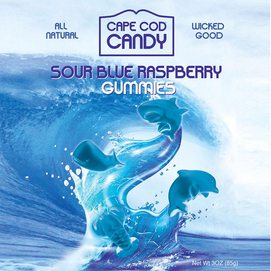 Ocean Inspired AllNatural Sour Blue Raspberry 3 .0 oz per bag (Pack of ...
