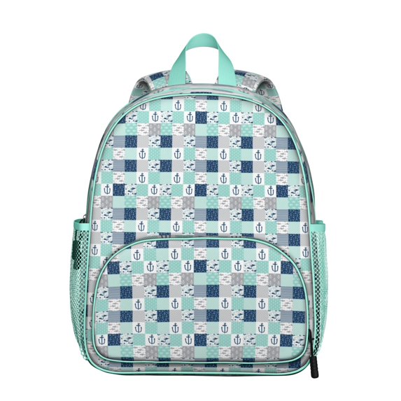 Ocean-Inspired Durable School Backpack - Waterproof Fabric & Organized ...