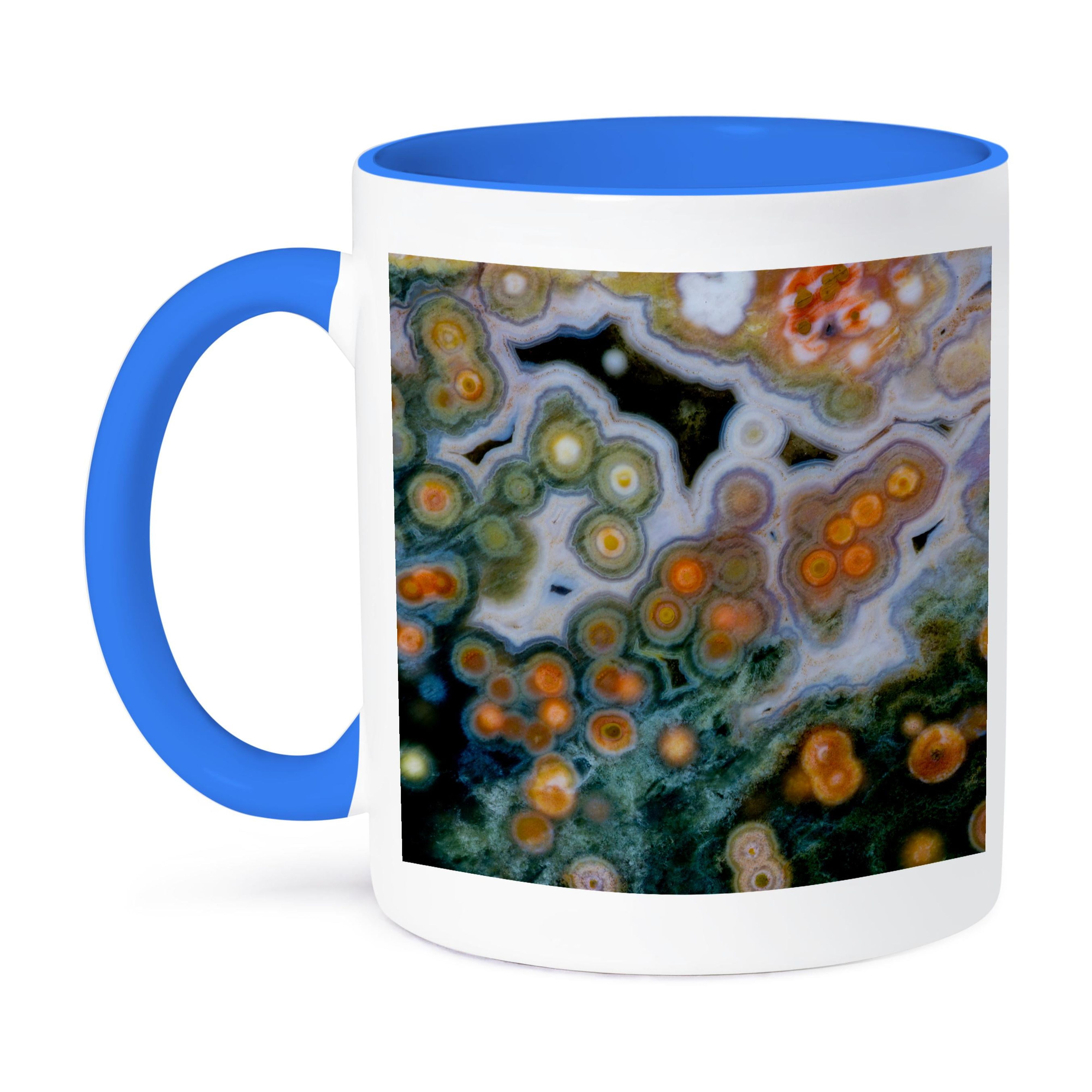 Ocean Jasper From Madagascar 01, 11oz Two-Tone Blue Mug - Walmart.com