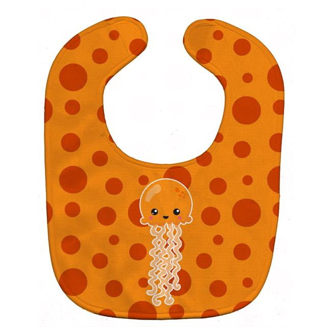 Ocean Jellyfish Orange Baby Bib - Walmart.com