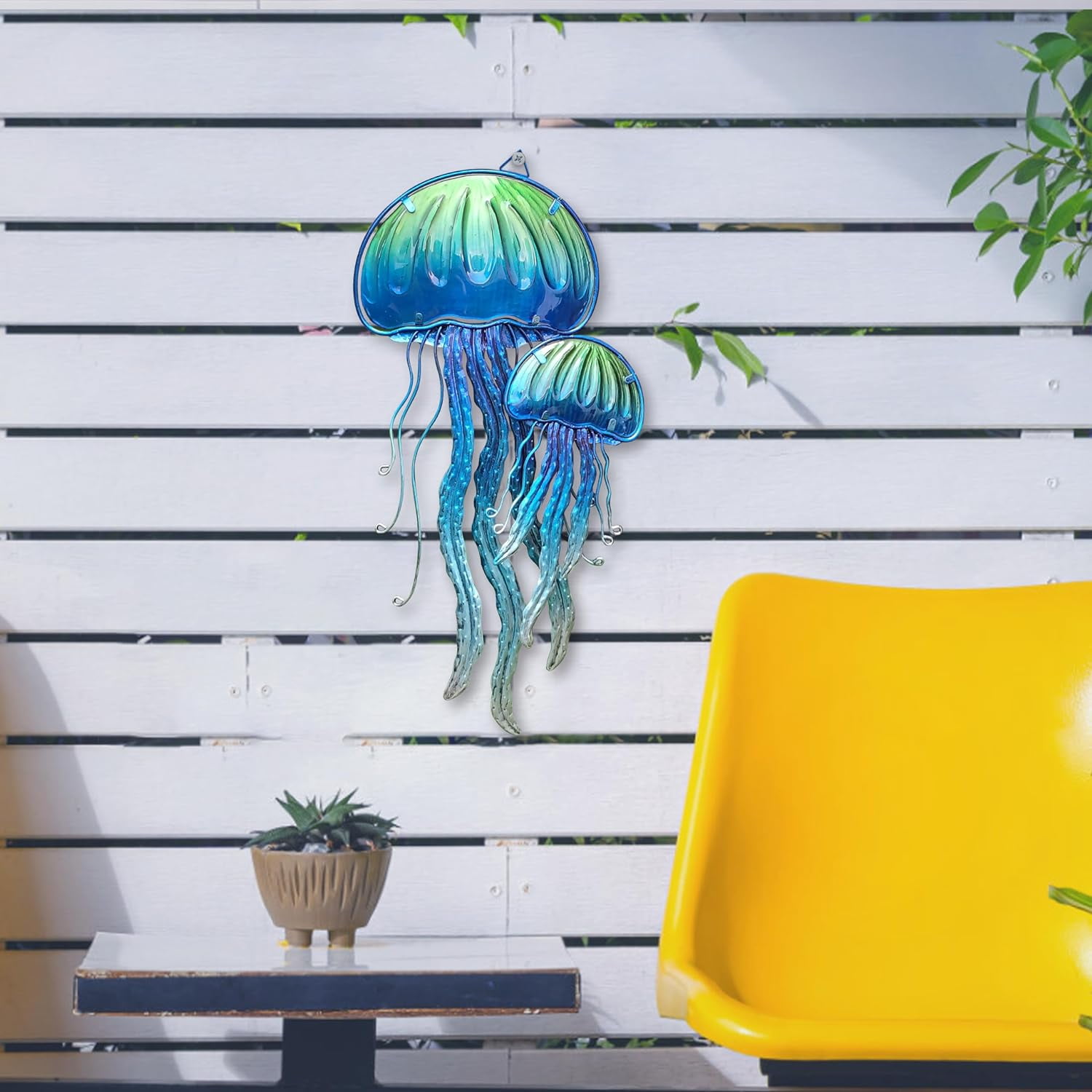 Ocean Jellyfish Wall Art Decor - Marine Life Nautical Home Decor ...