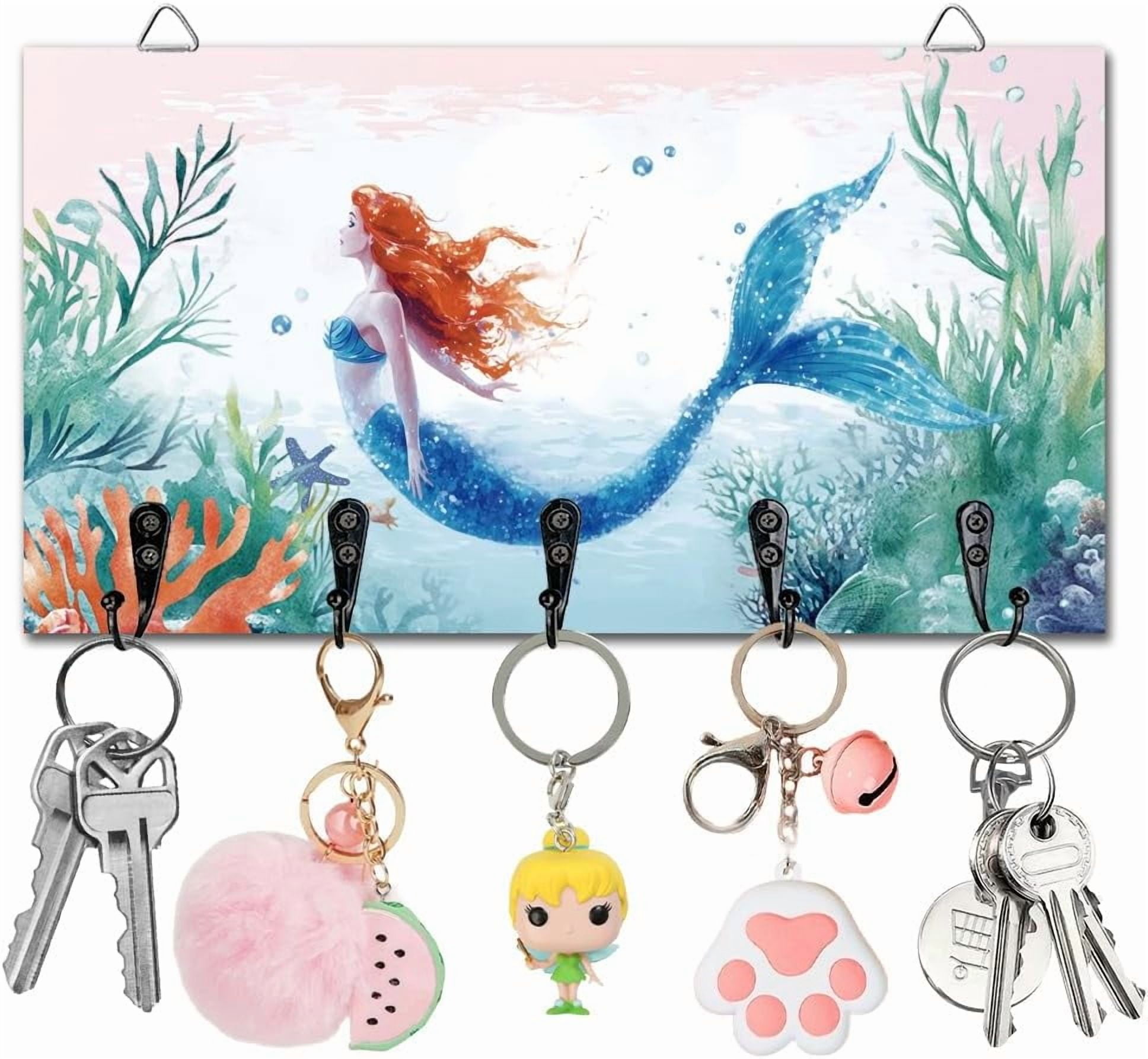 Ocean Key Holder Wall Mounted Wooden Keys Racks Storage Organizer ...