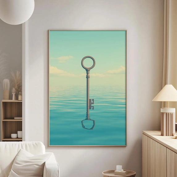 Ocean Key Wall Art Minimal Conceptual Horizon Modern Contemporary ...