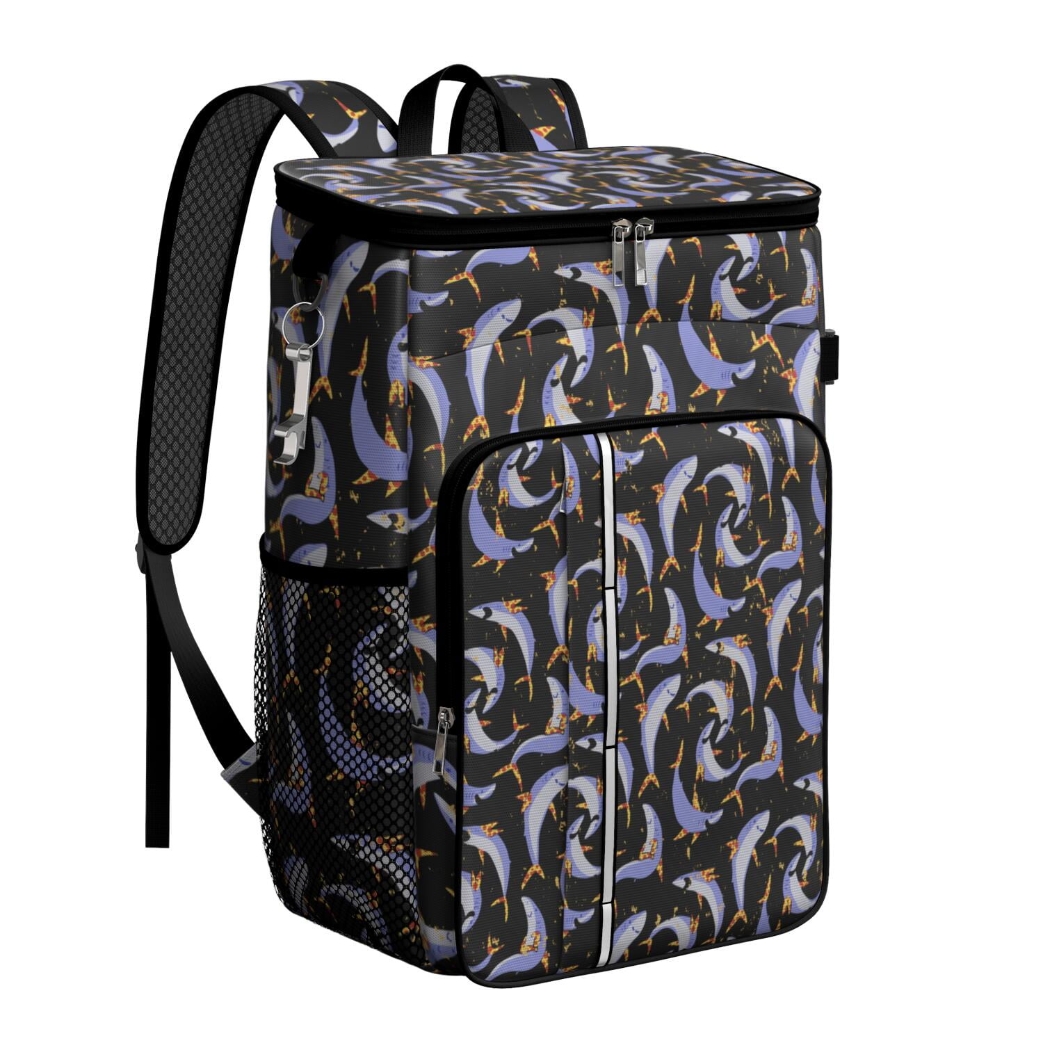 Ocean Life Cooler Backpack - Educational Marine Chart Themed Insulated ...