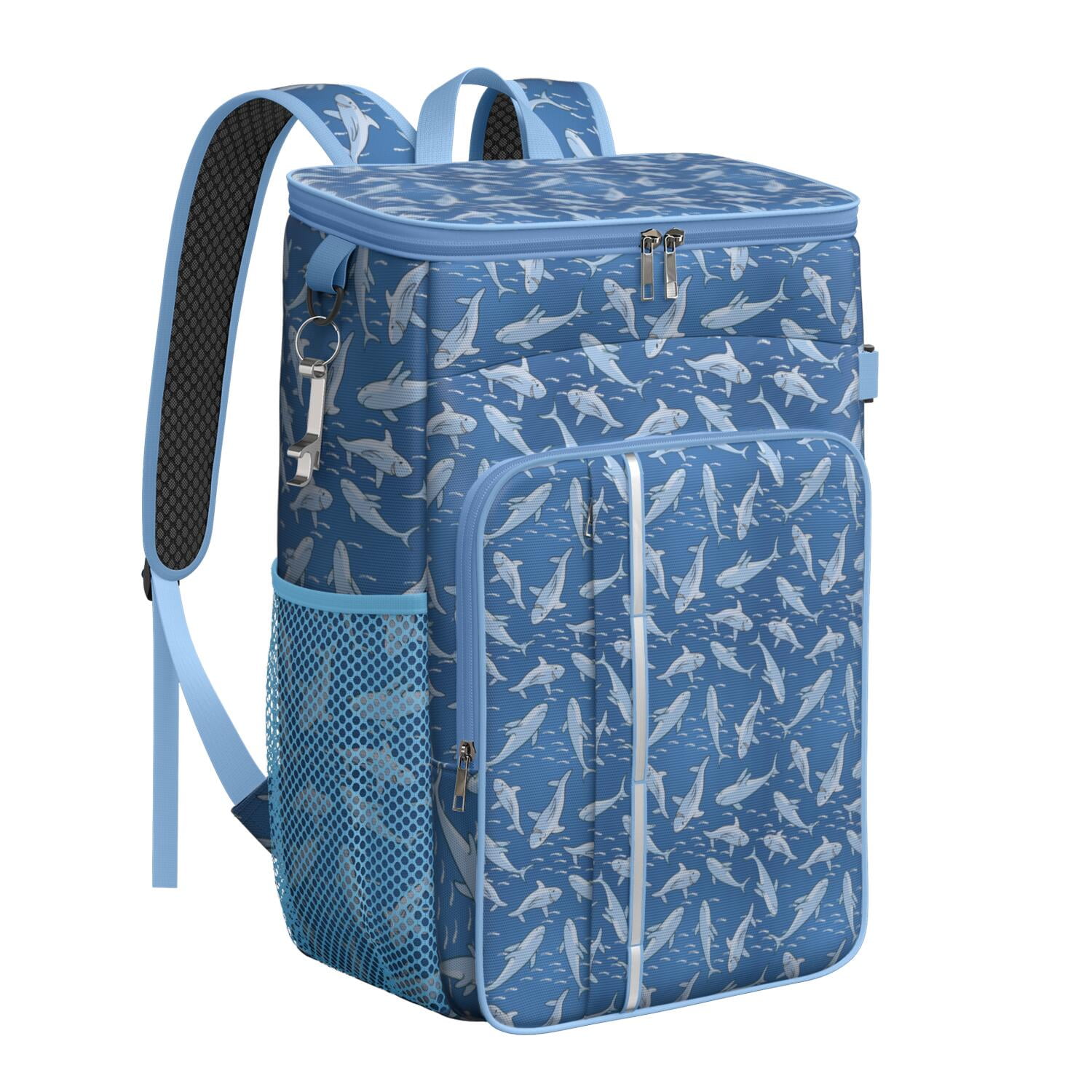 Ocean Life Cooler Backpack - Educational Marine Chart Themed Insulated ...