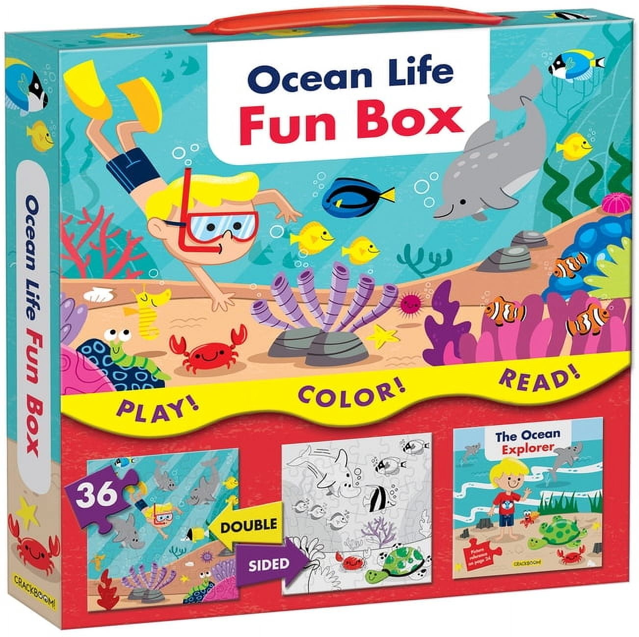 Ocean Life Fun Box: Includes a Storybook and a 2-In-1 Puzzle ...