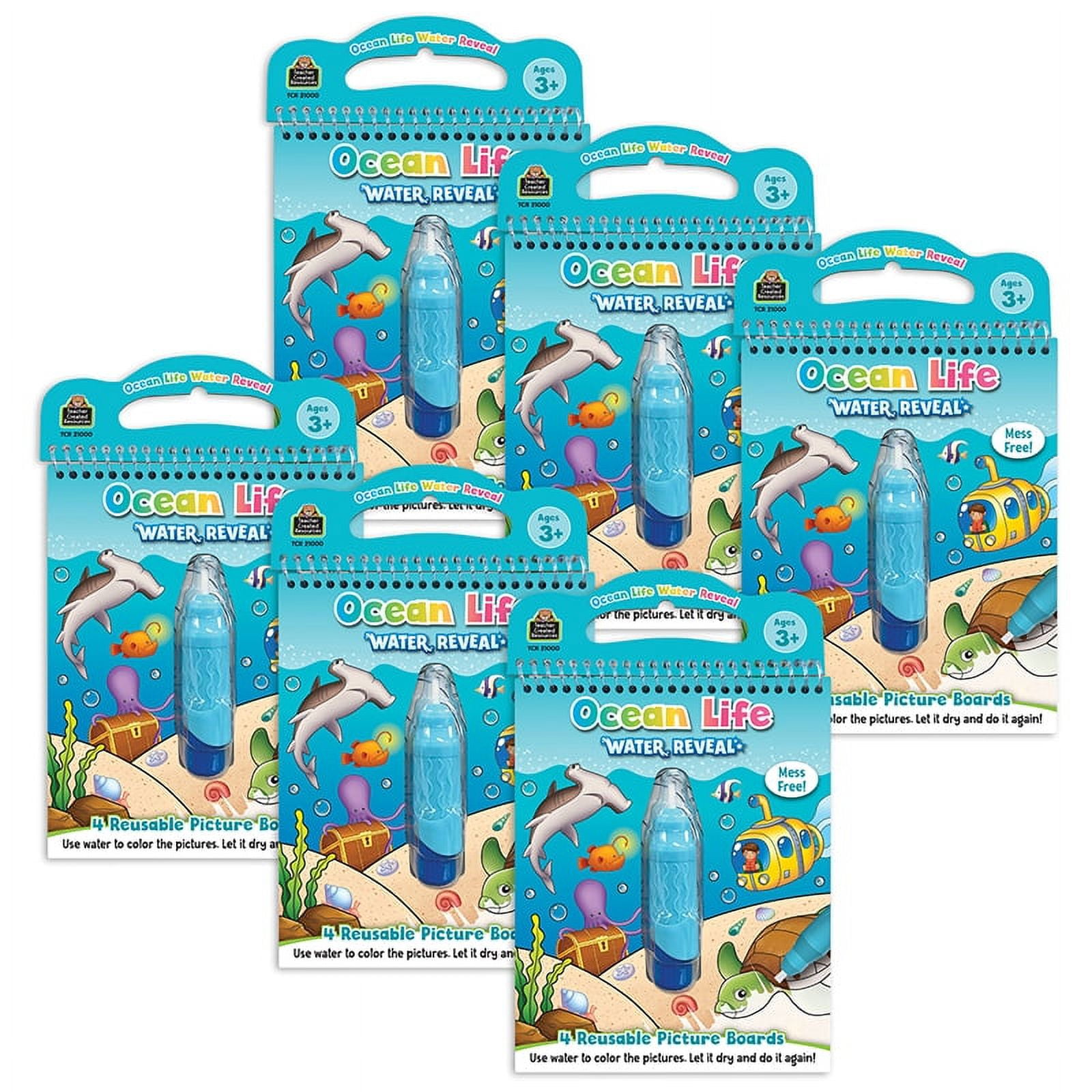 Ocean Life Water Reveal Book, 6 Sets - Walmart.com