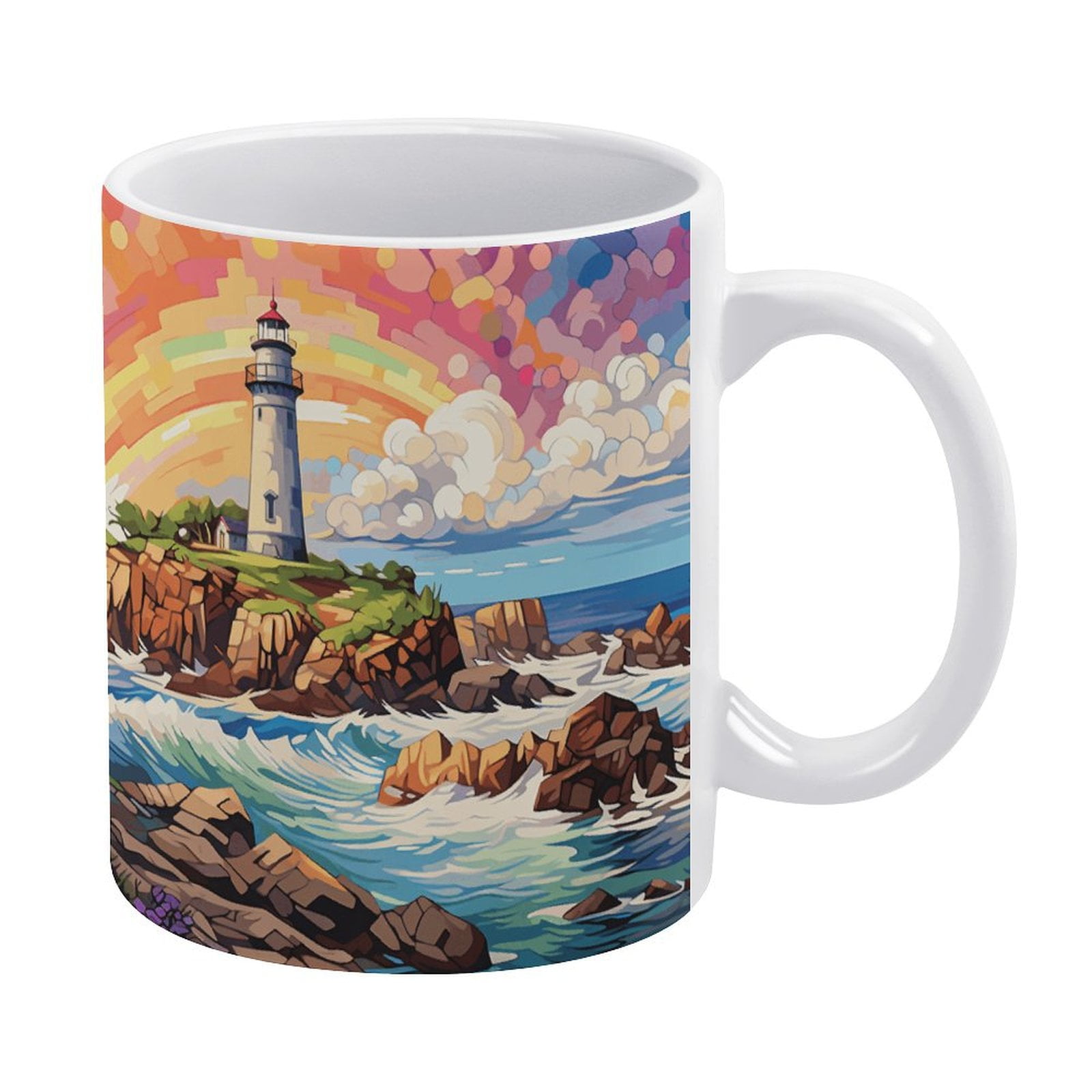 Ocean Lighthouse Fun Mugs Are Suitable As Birthday Gifts for Husbands ...