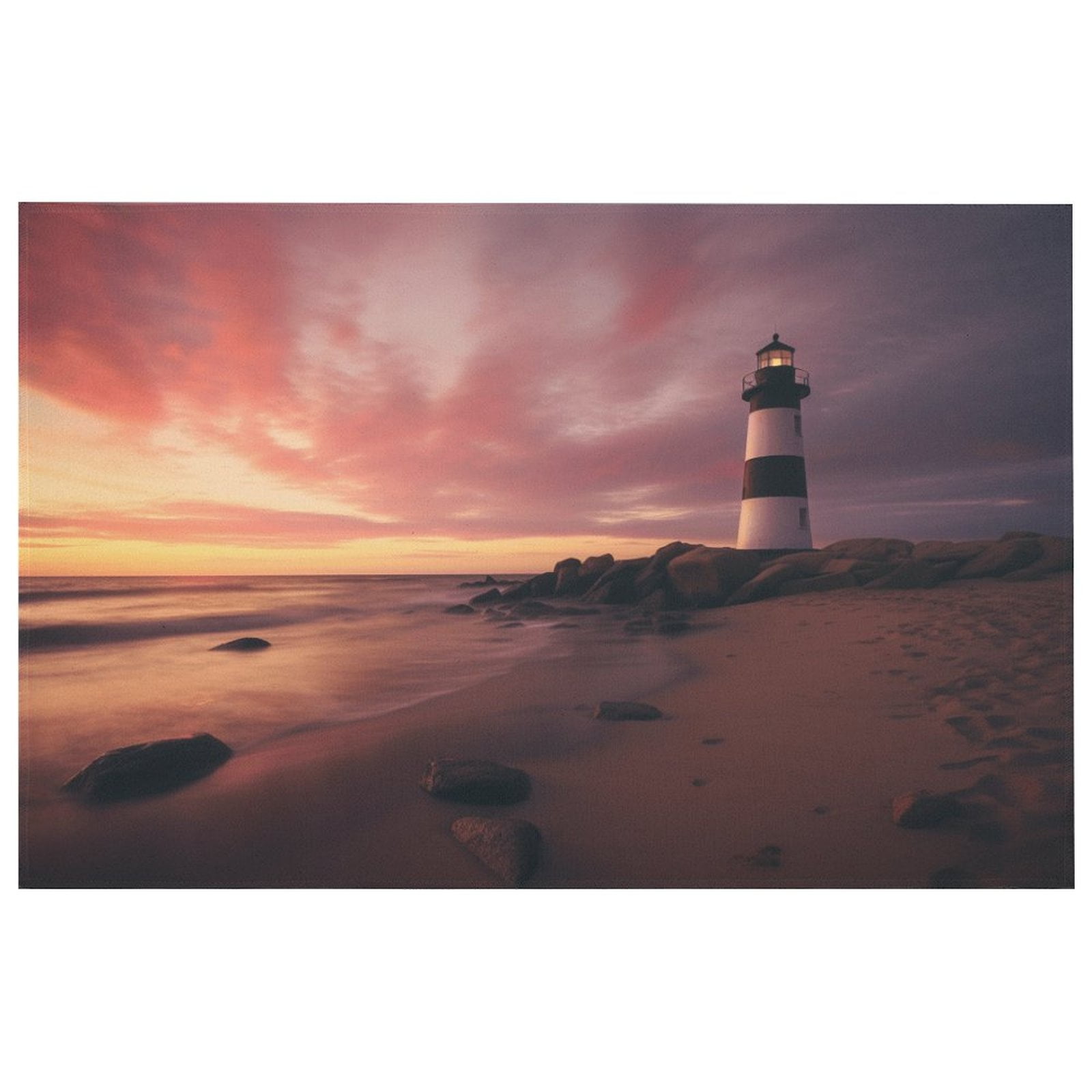 Ocean Lighthouse Rug - for Living Room, Bedroom, And Dining Room ...