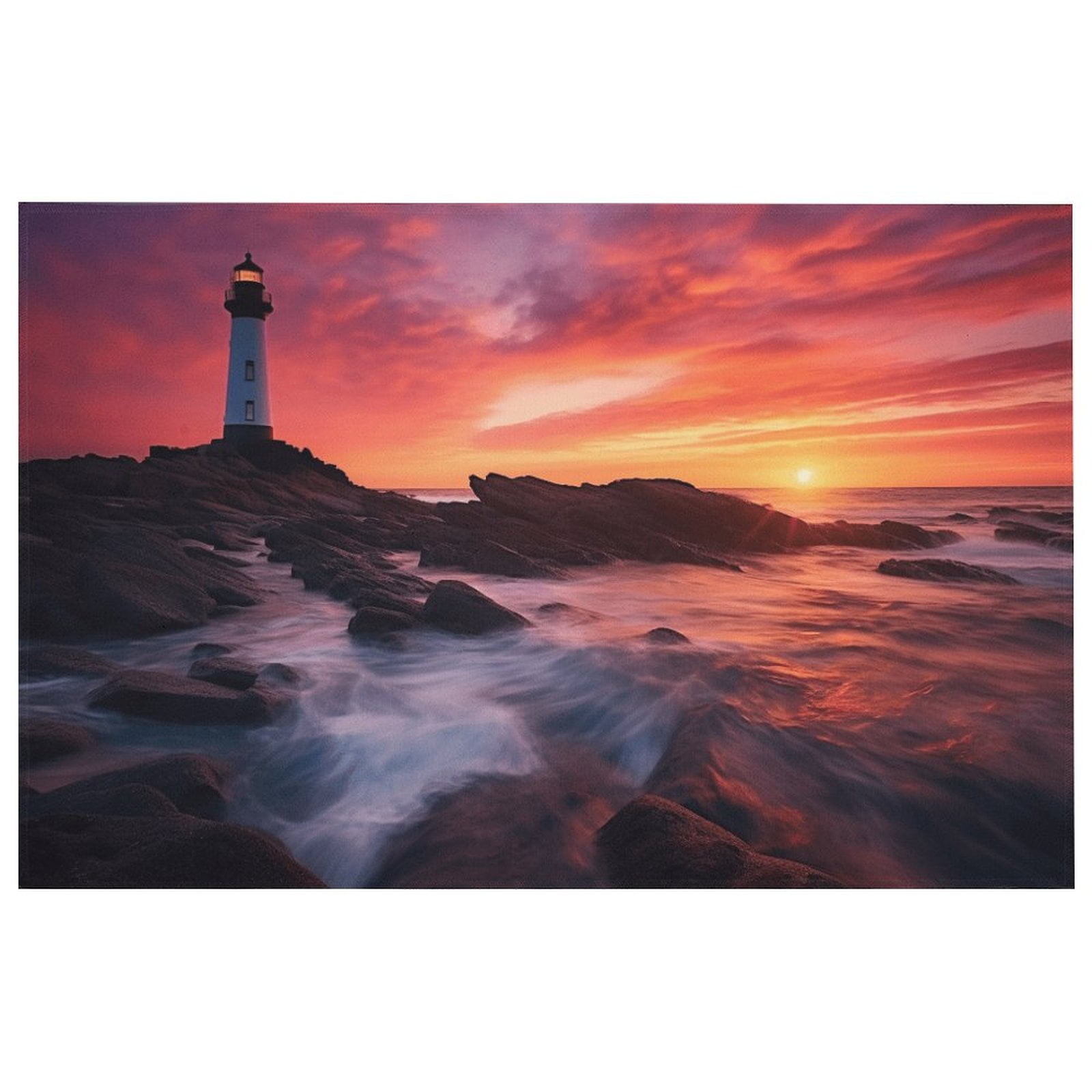 Ocean Lighthouse Rug - for Living Room, Bedroom, And Dining Room ...