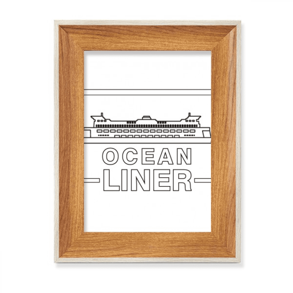 Ocean Liner Ferry Transportation Desktop Wooden Photo Frame Display ...