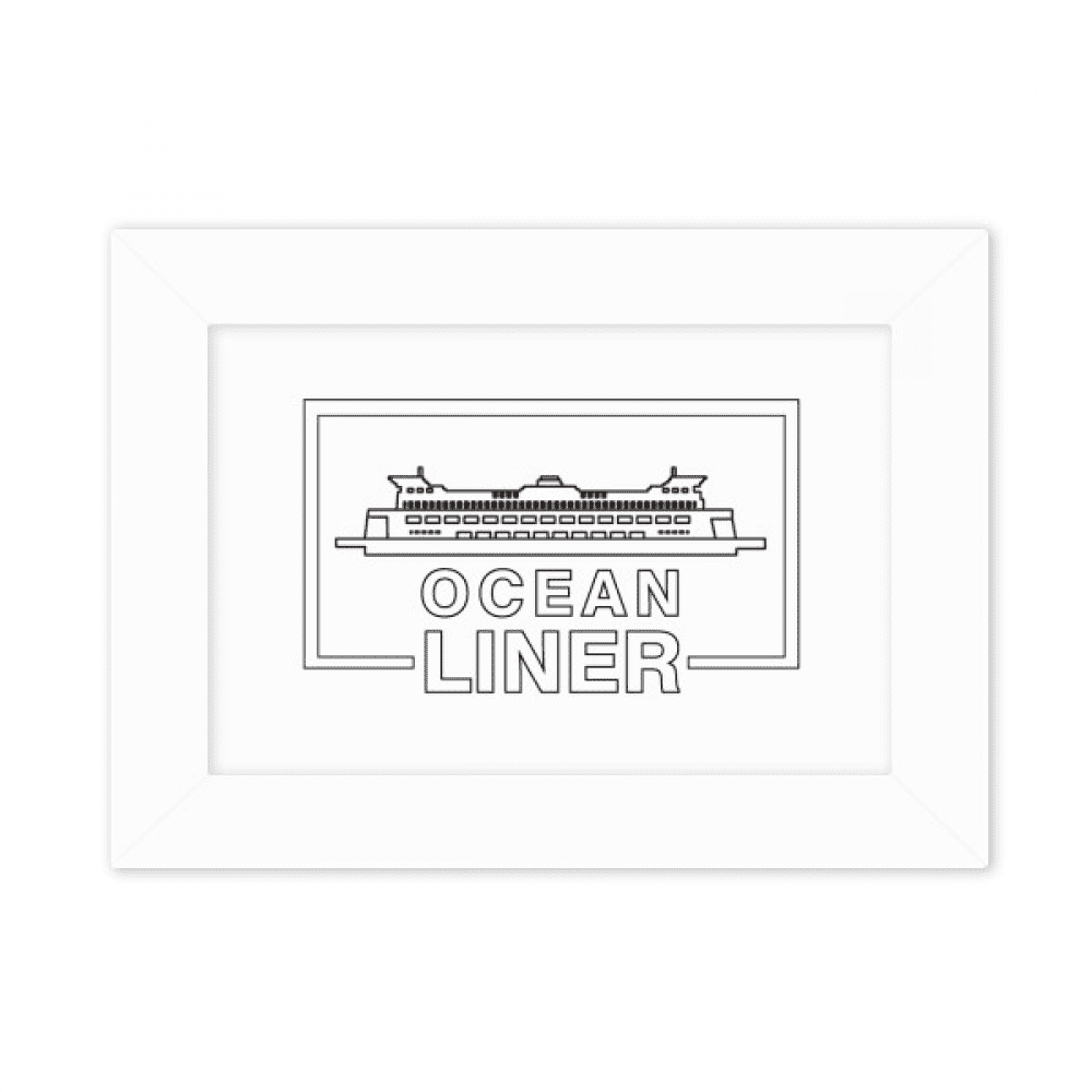 Ocean Liner Ferry Transportation Photo Mount Frame Picture Art Painting ...