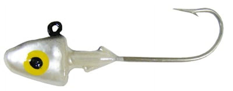 Ocean Logic Painted Shad Head 1/2oz Pearl Black - Walmart.com