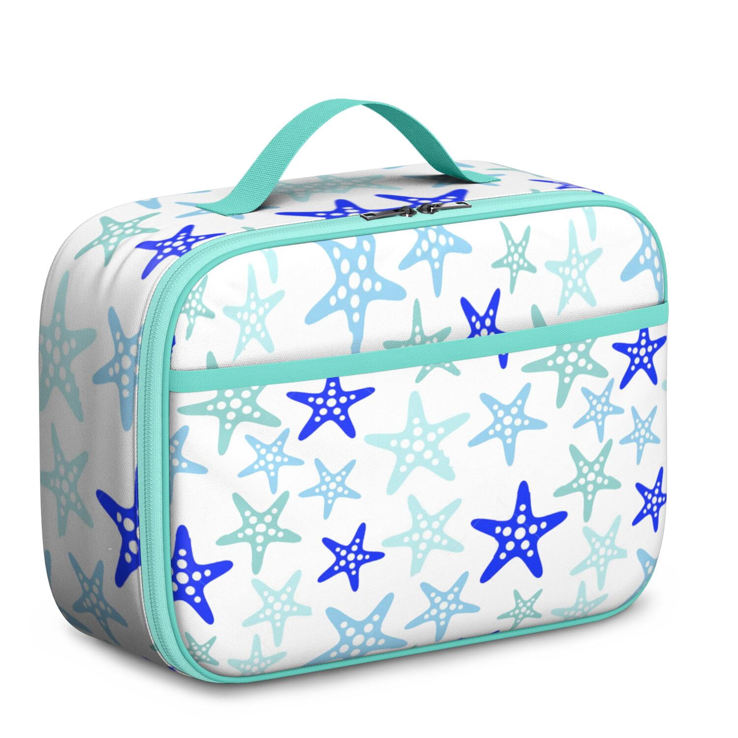 Ocean Lunch Tote – Starfish Beach Seashells Seahorse Fish Creatures ...