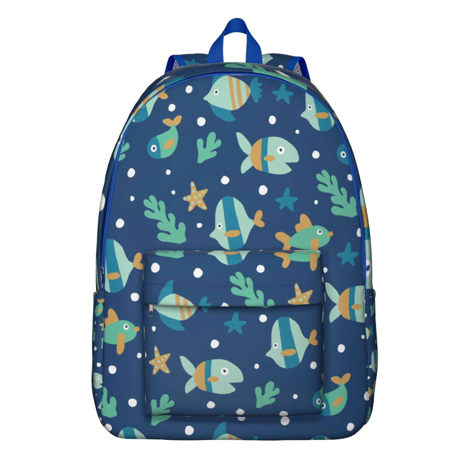 Ocean Marine Beach Creatures Travel Backpack Lightweight Travel ...