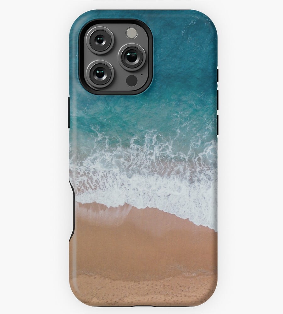 Ocean Meets The Sand Beach GA568 Phone Case for iPhone 11 to 17 Pro Max ...