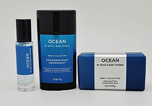 Ocean – Men’s Collection - 3 pc Bundle - Mini Cologne, Antiperspirant ...