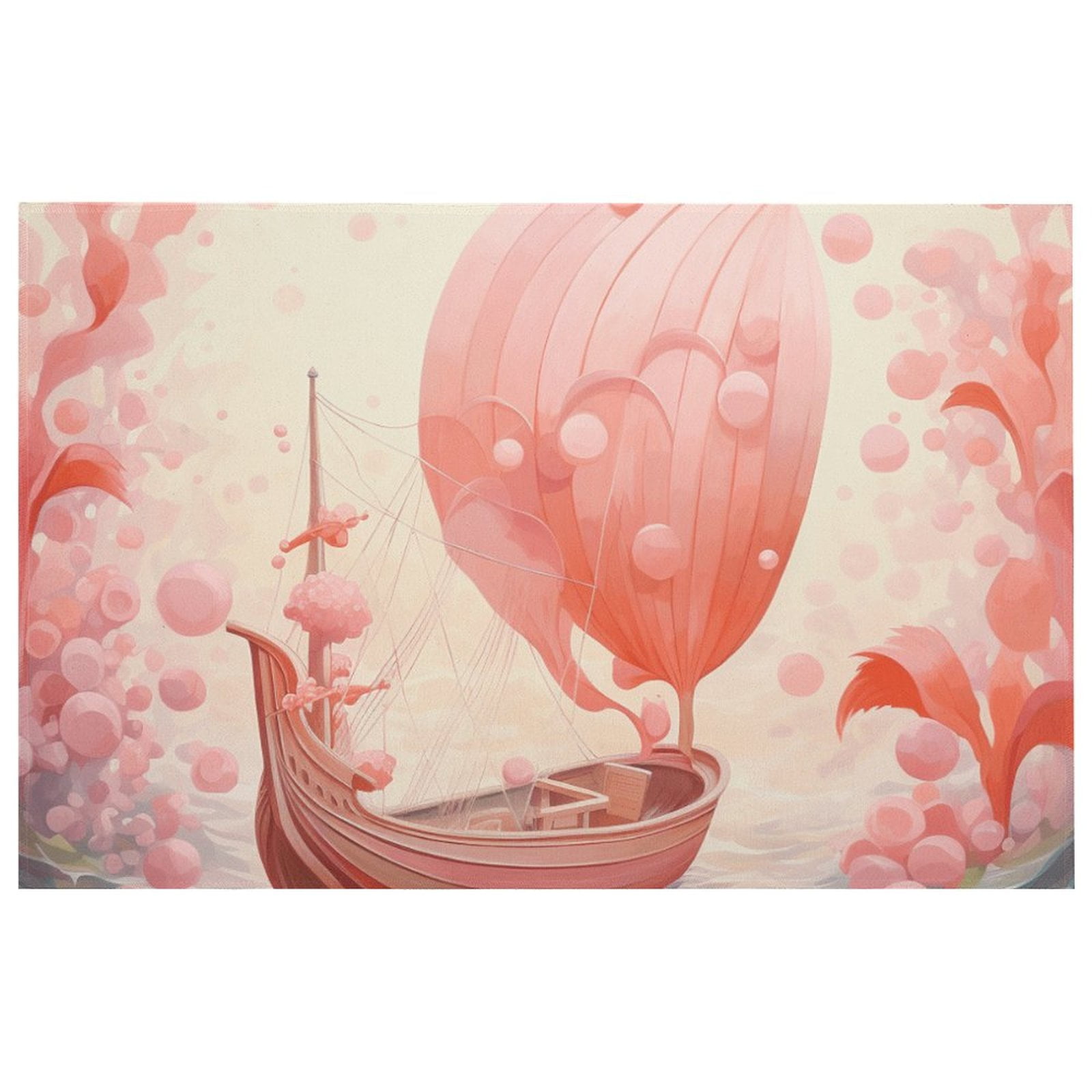 Ocean Mermaid Coral Rug - for Living Room, Bedroom, And Dining Room ...