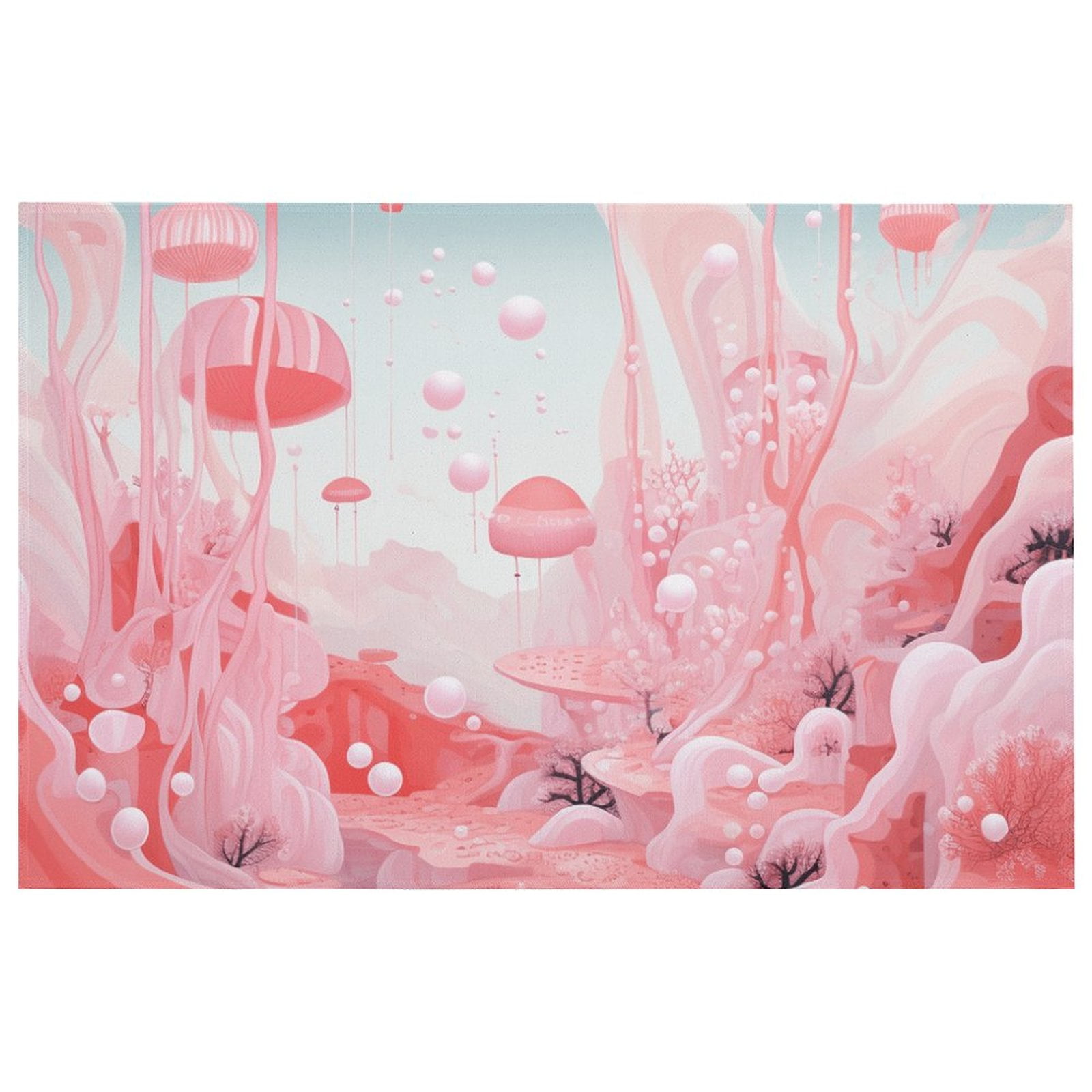 Ocean Mermaid Coral Rug - for Living Room, Bedroom, And Dining Room ...