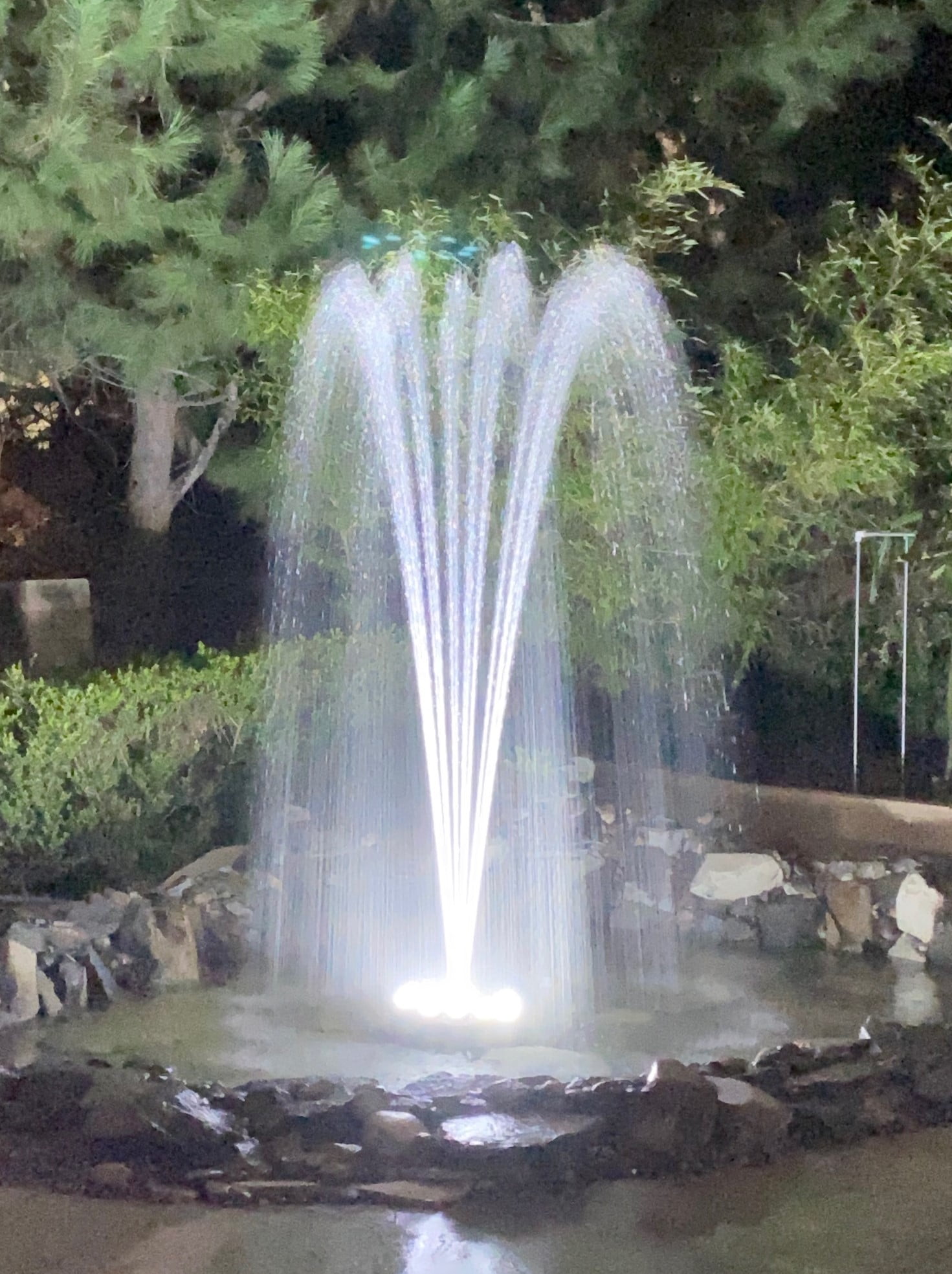 Ocean Mist PJ2000-6W Floating Pond Fountain with LED Lighting - Walmart.com