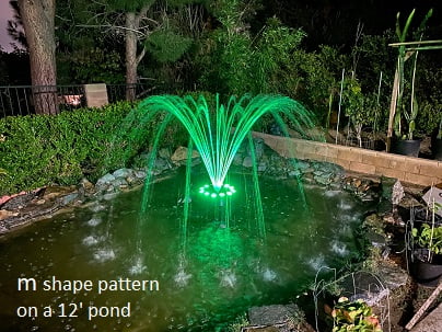 Ocean Mist PJ3000-6C Color LED Floating Fountain, 65 ft cord - Walmart.com