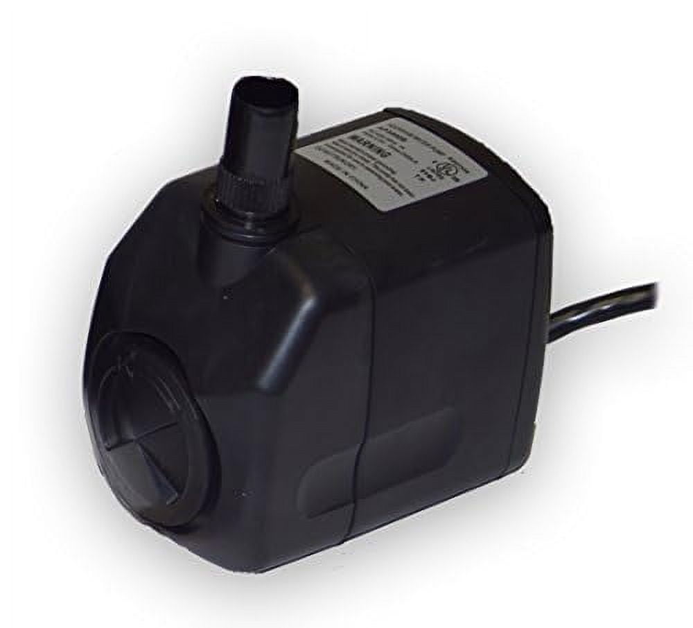 Ocean Mist Small Floating Fountain with 48 White LED Lights and 600GPH ...