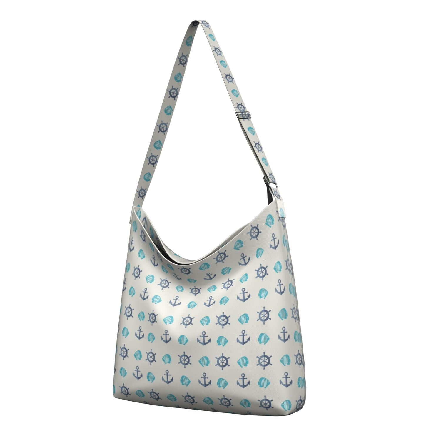 Ocean Nautical Canvas Tote Bag – Maritime Sailing, Boat, and Anchor ...
