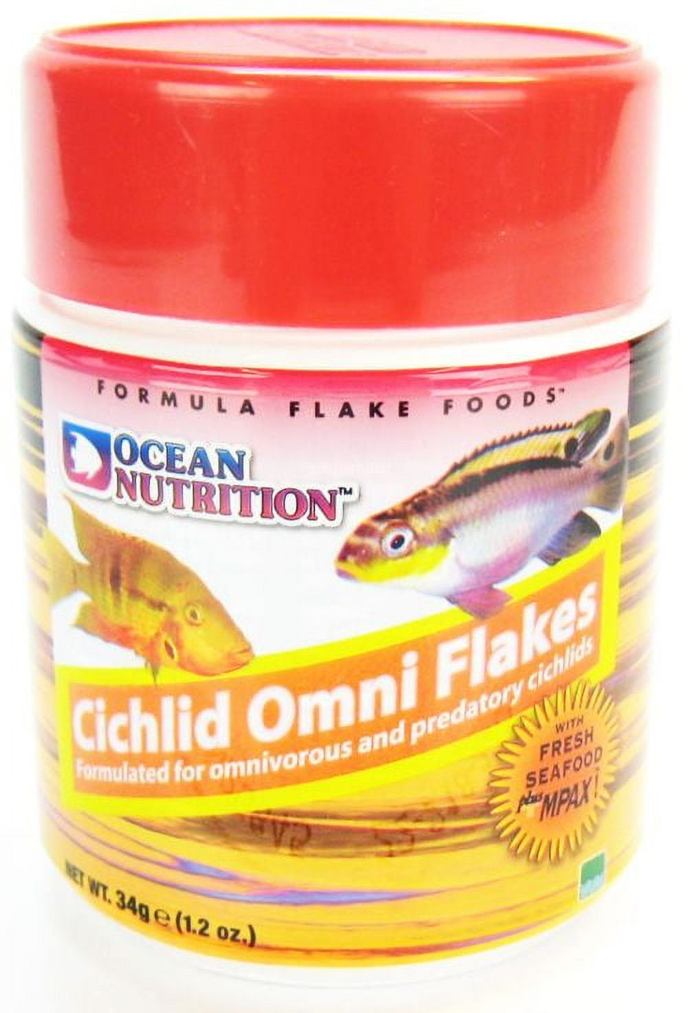 Ocean Nutrition Cichlid Omni Flakes Fish Food, 1 Each/1.2 Oz - Walmart.com
