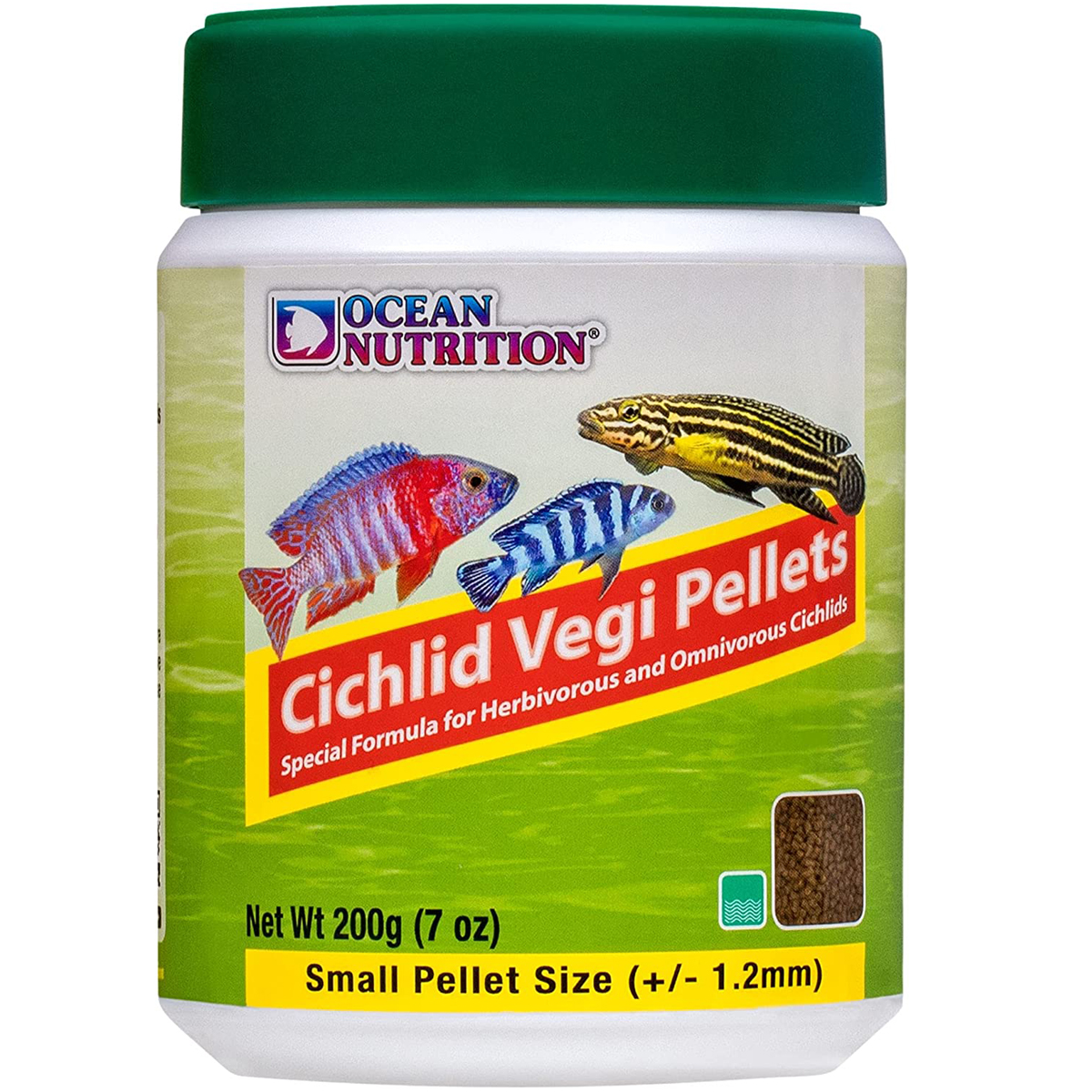 Ocean Nutrition Cichlid Vegi Pellets SMALL 200 grams (7 oz) - Walmart.com