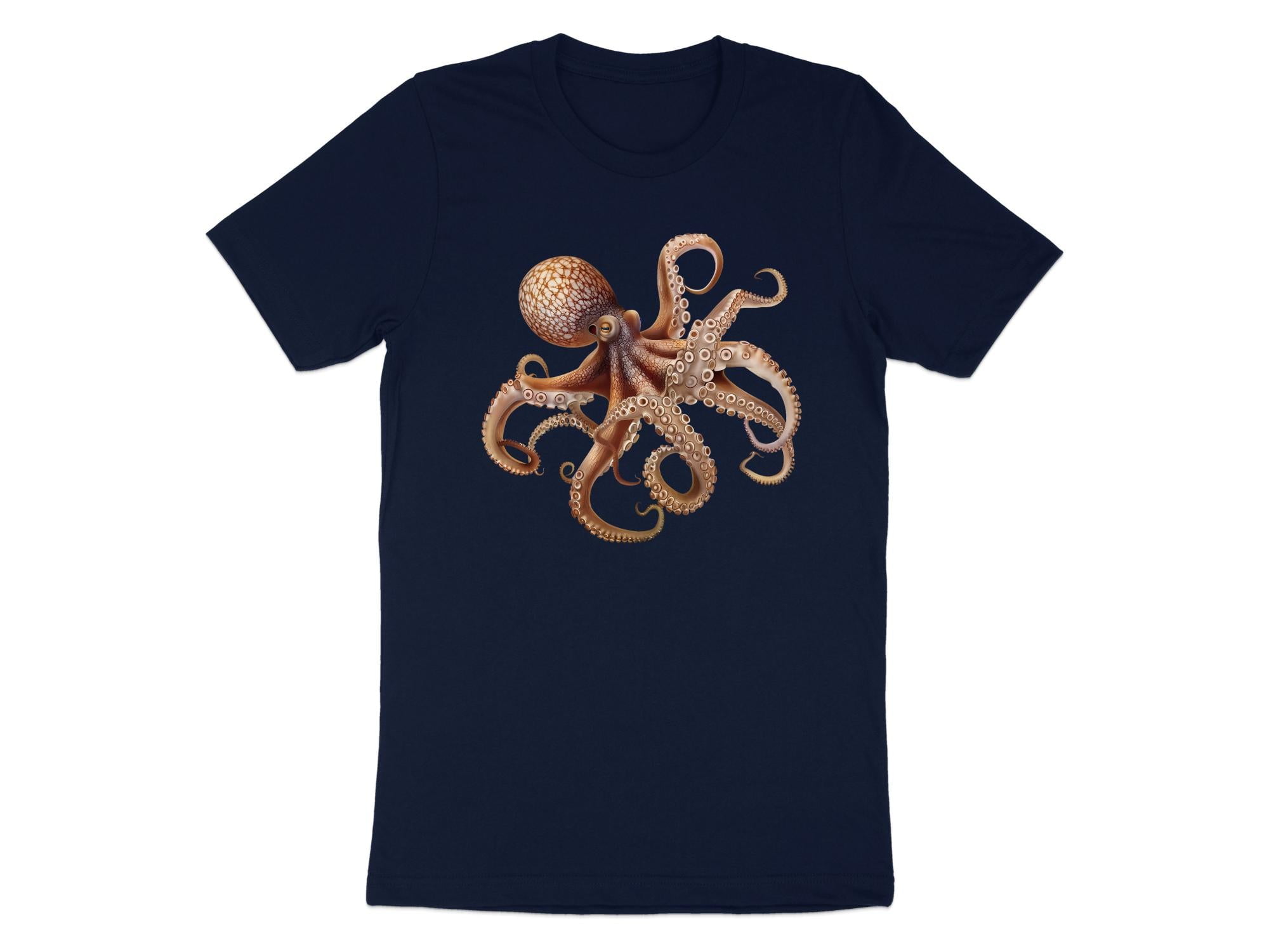 Ocean Octopus Fish Sea Creature Animal Graphic Design Gift T-Shirt ...