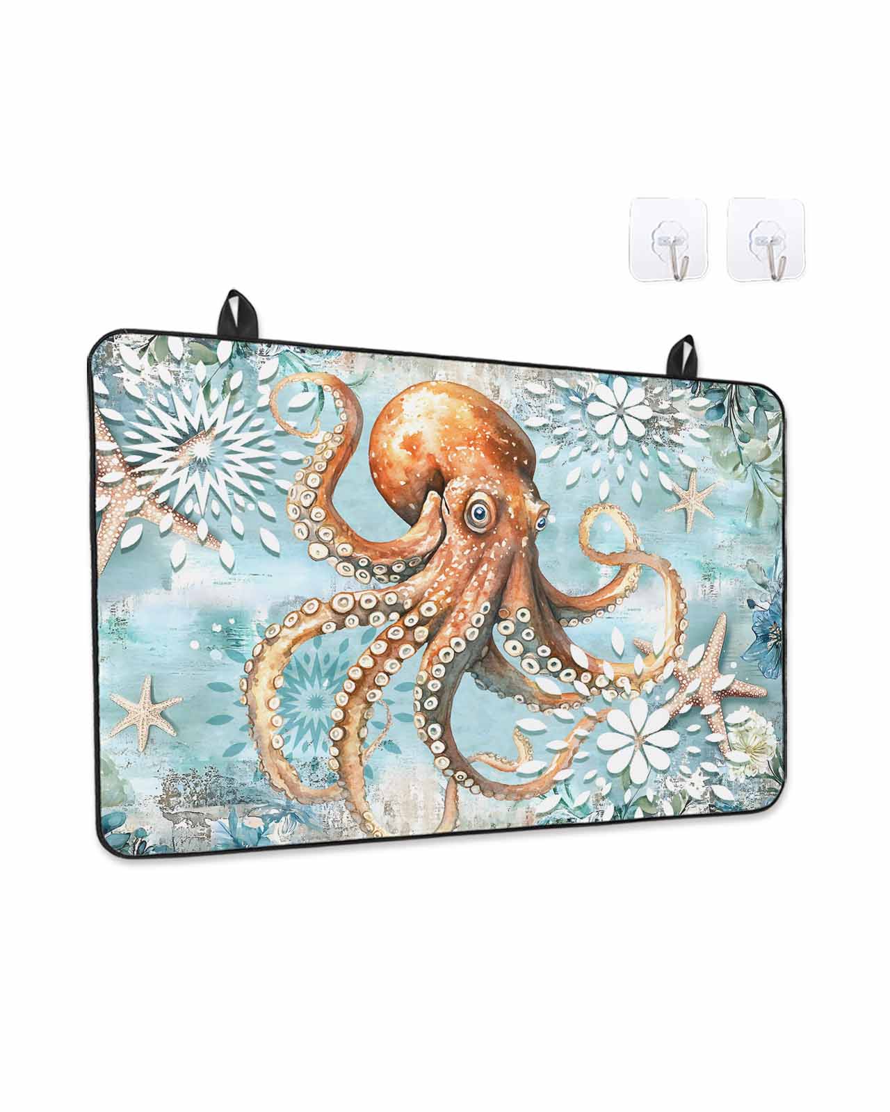 Ocean Octopus Stove Top Covers for Electric Stove, 28'x20'' Retro Blue ...
