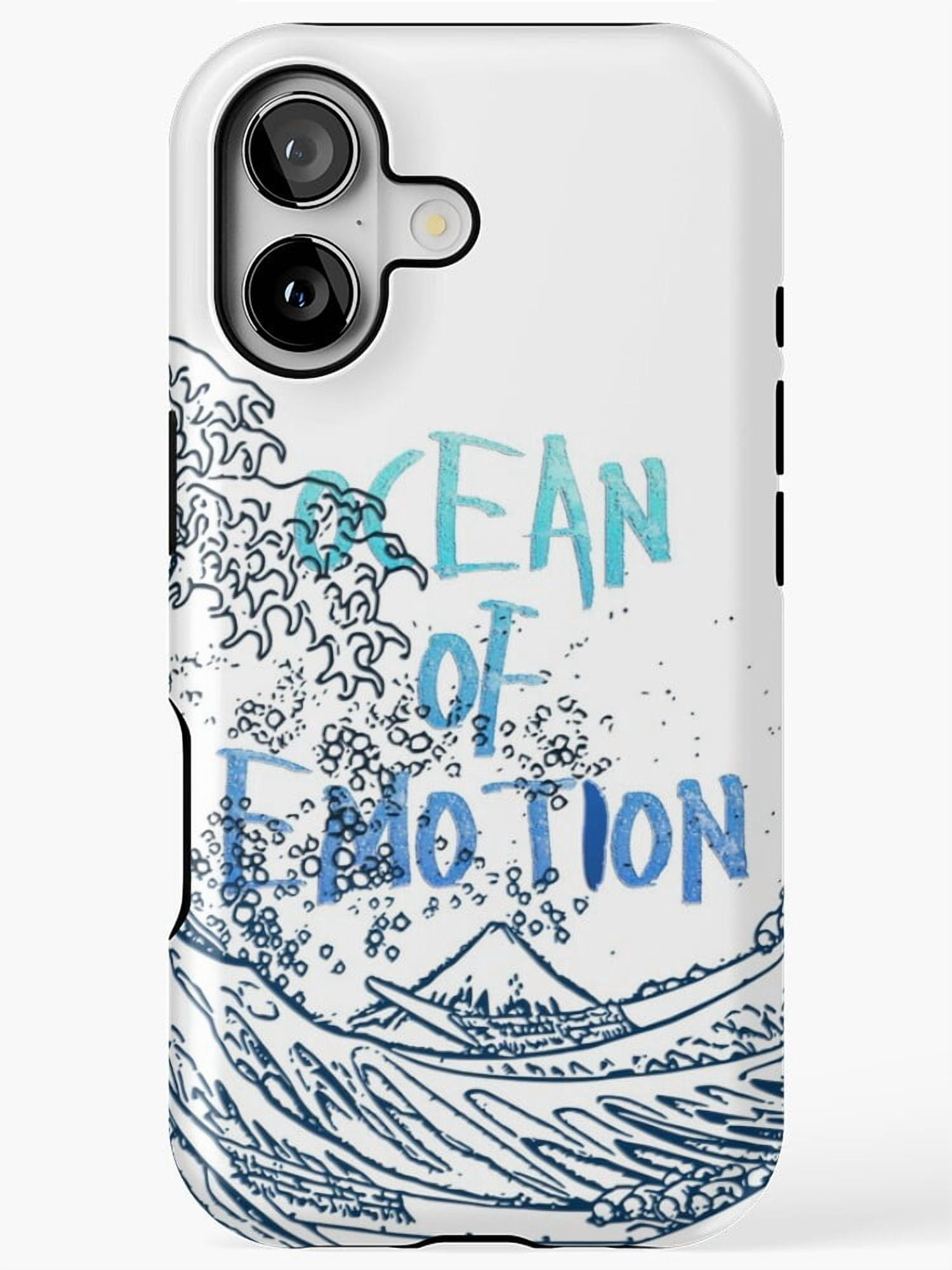 Ocean Of Emotion Poetic Minimalist Quote Art Phone Case for iPhone 11 ...