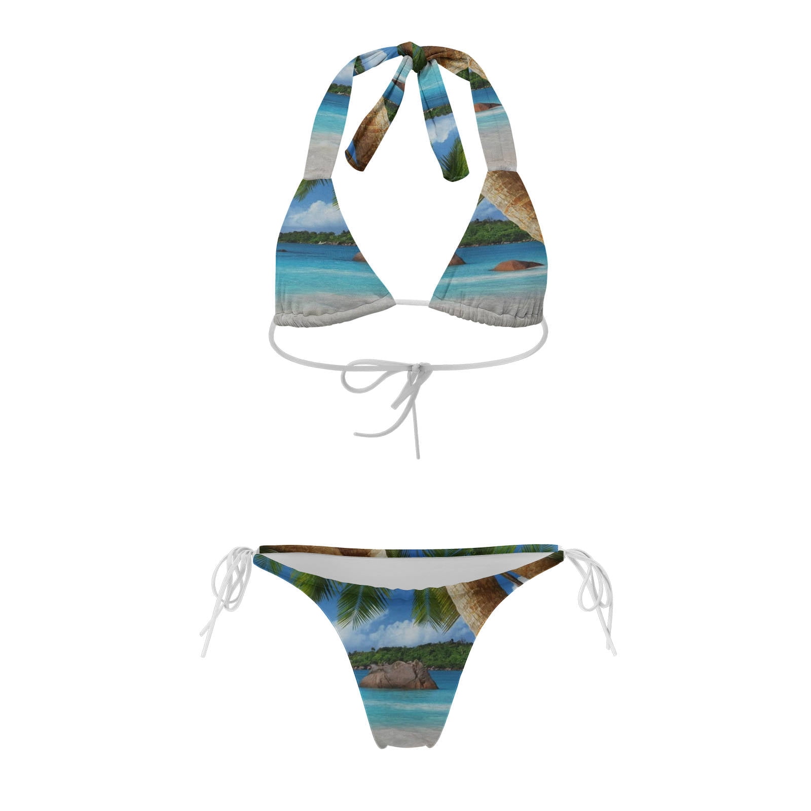 Ocean Palm Tree BikiniBK2131 – Beach-Ready Swimsuit with Stylish Ocean ...